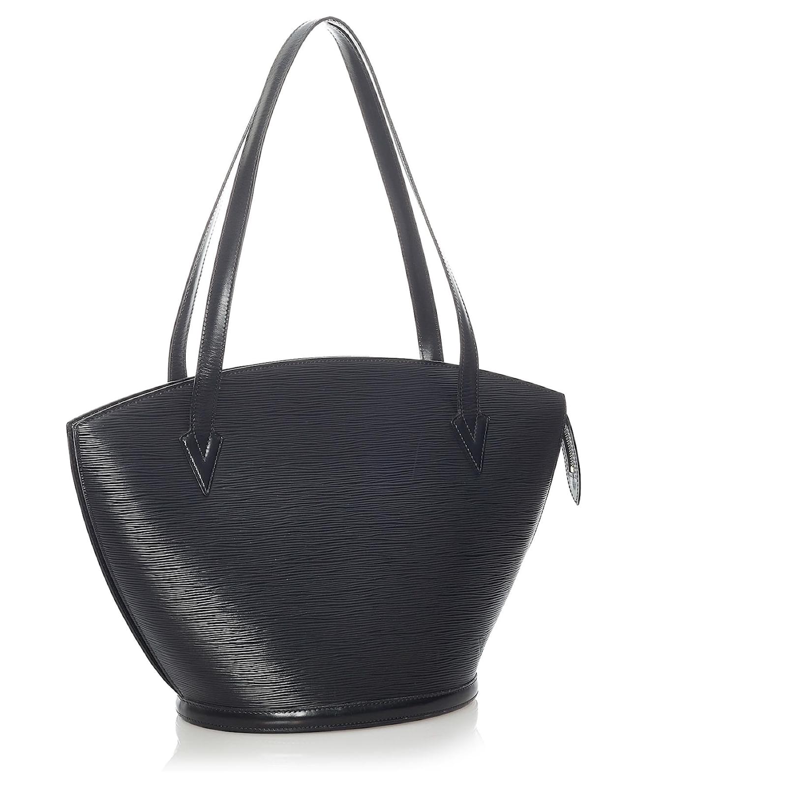 Louis Vuitton Schwarz Epi Saint Jacques GM Langes Armband Leder ref ...