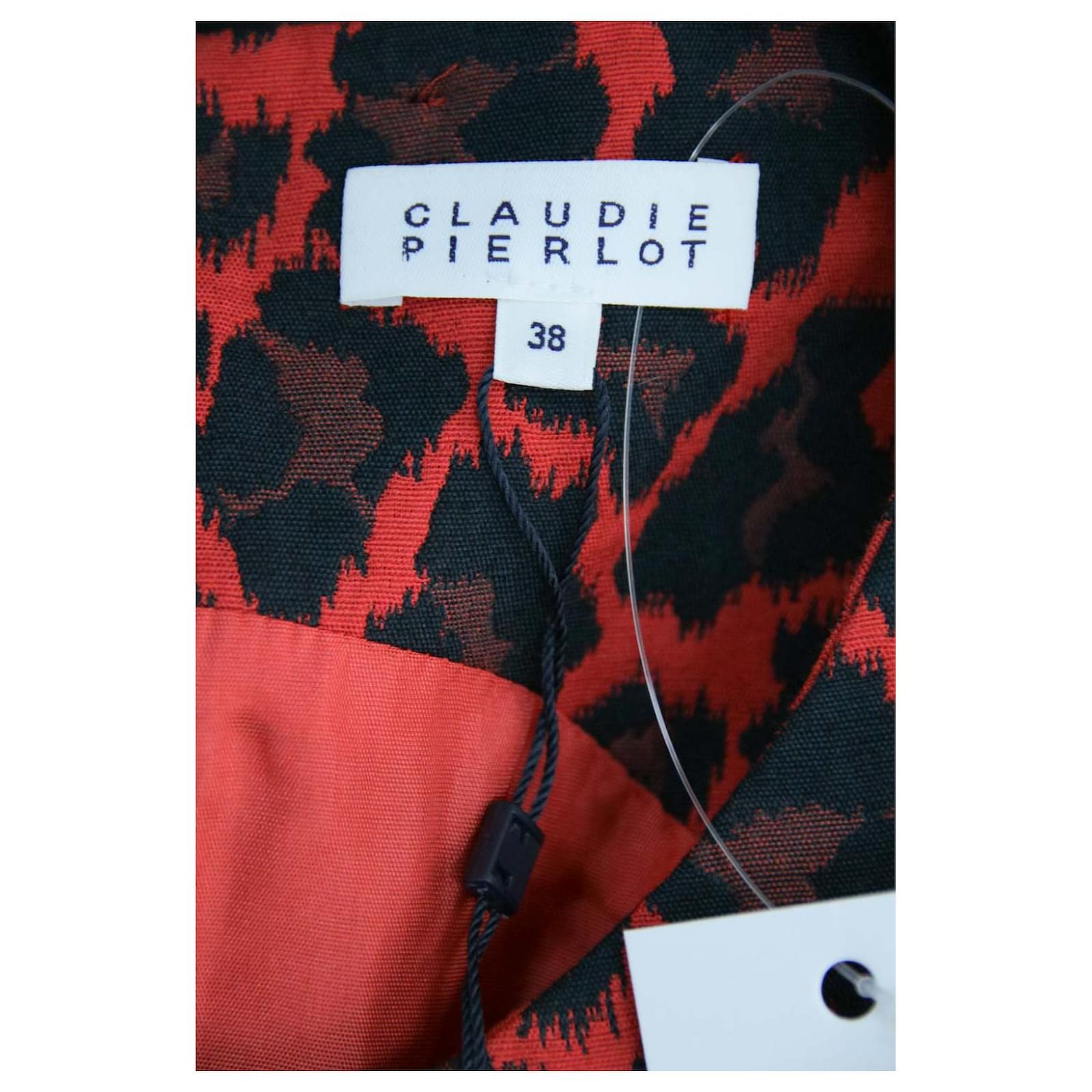 Claudie Pierlot Claudie dress pierlot 38 Red Cotton ref.655422 - Joli ...