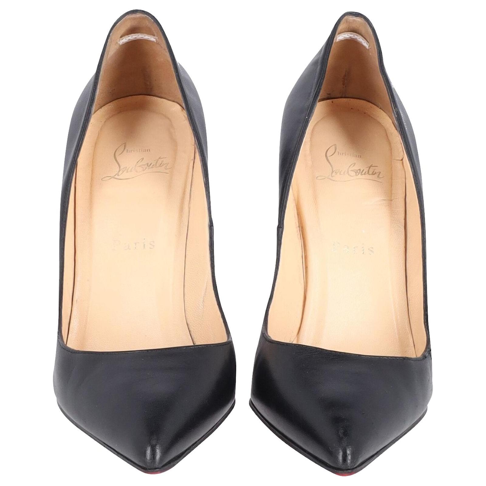 Christian Louboutin Classic Pumps in Black Leather ref.656041 - Joli Closet