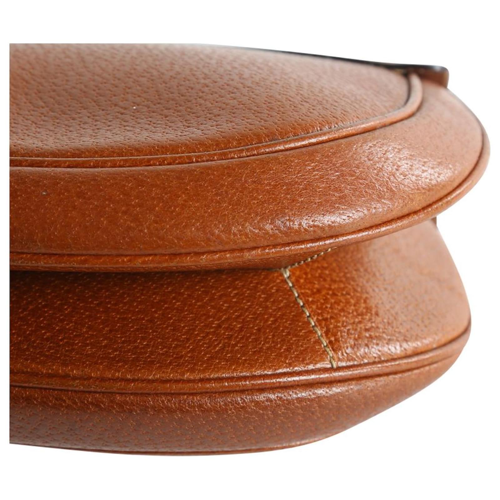 Gucci Brown Leather Envelope Top Early Bamboo Line Sac à bandoulière ...