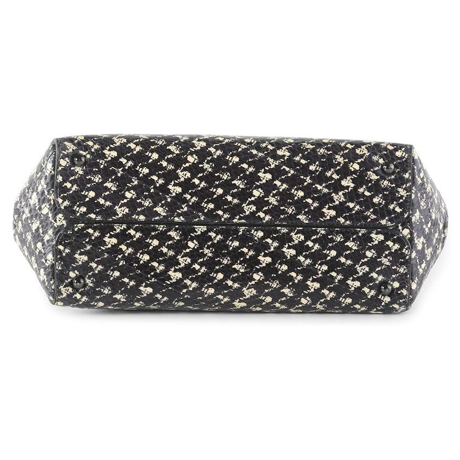 Dior Bar Handtasche aus Schlangenleder in Schwarz & Weiß mit ...