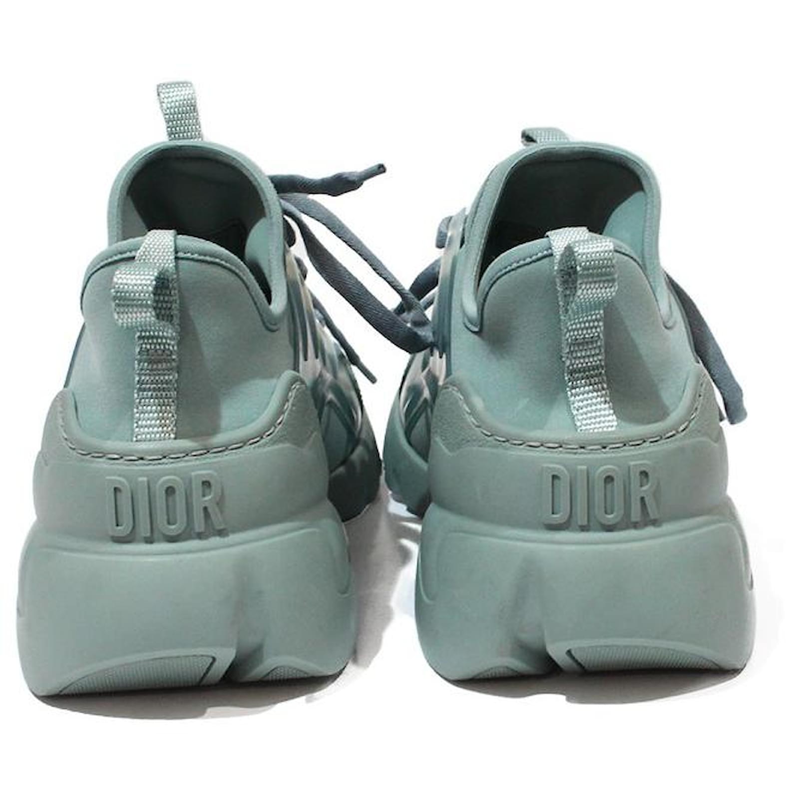 Dior Sneakers Green Grey Polyurethane ref.656706 - Joli Closet