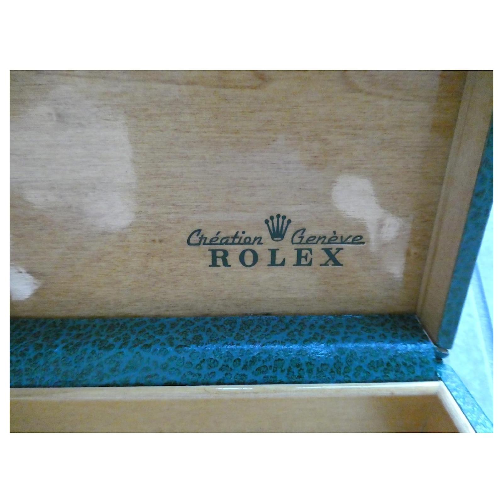 vintage rolex watch box Dark green Wood ref.656933 - Joli Closet