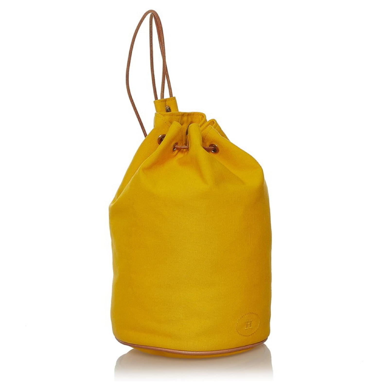 Hermès Polochon mimil Yellow Cotton ref.657205 - Joli Closet