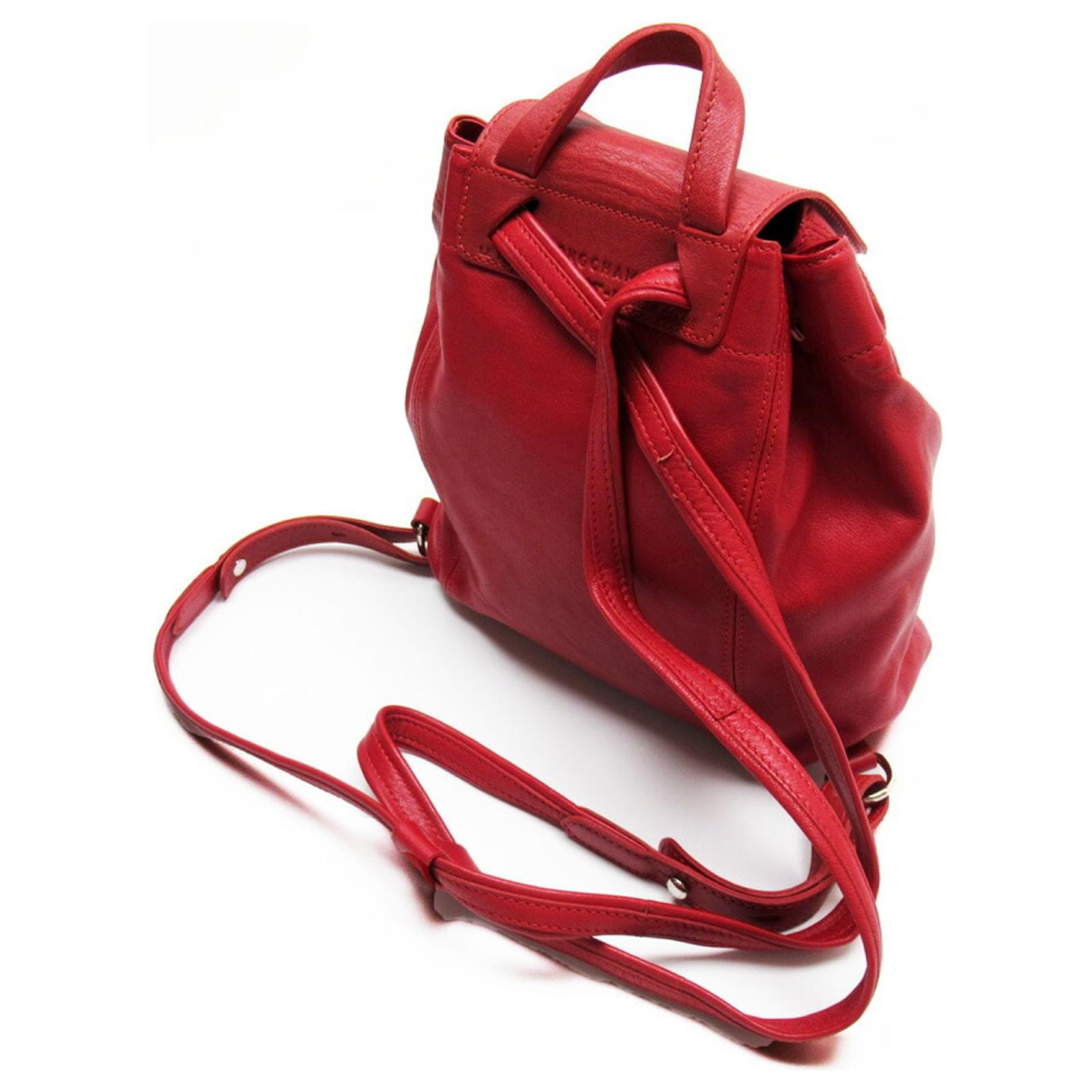 LONGCHAMP Red Leather ref.658149 - Joli Closet