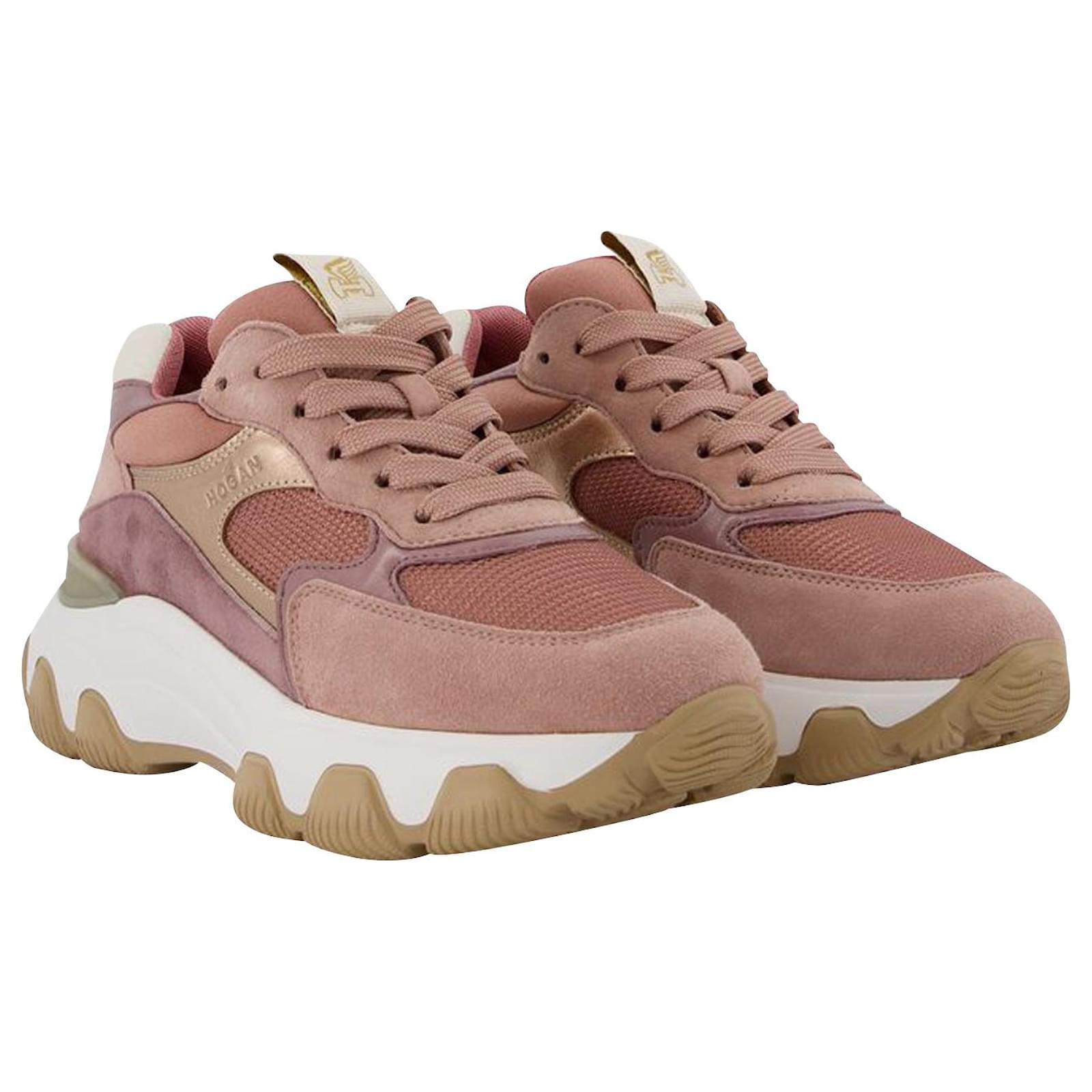 Hogan Hyperactive Allacciato Sneakers in Pink Leather ref.658809 - Joli ...