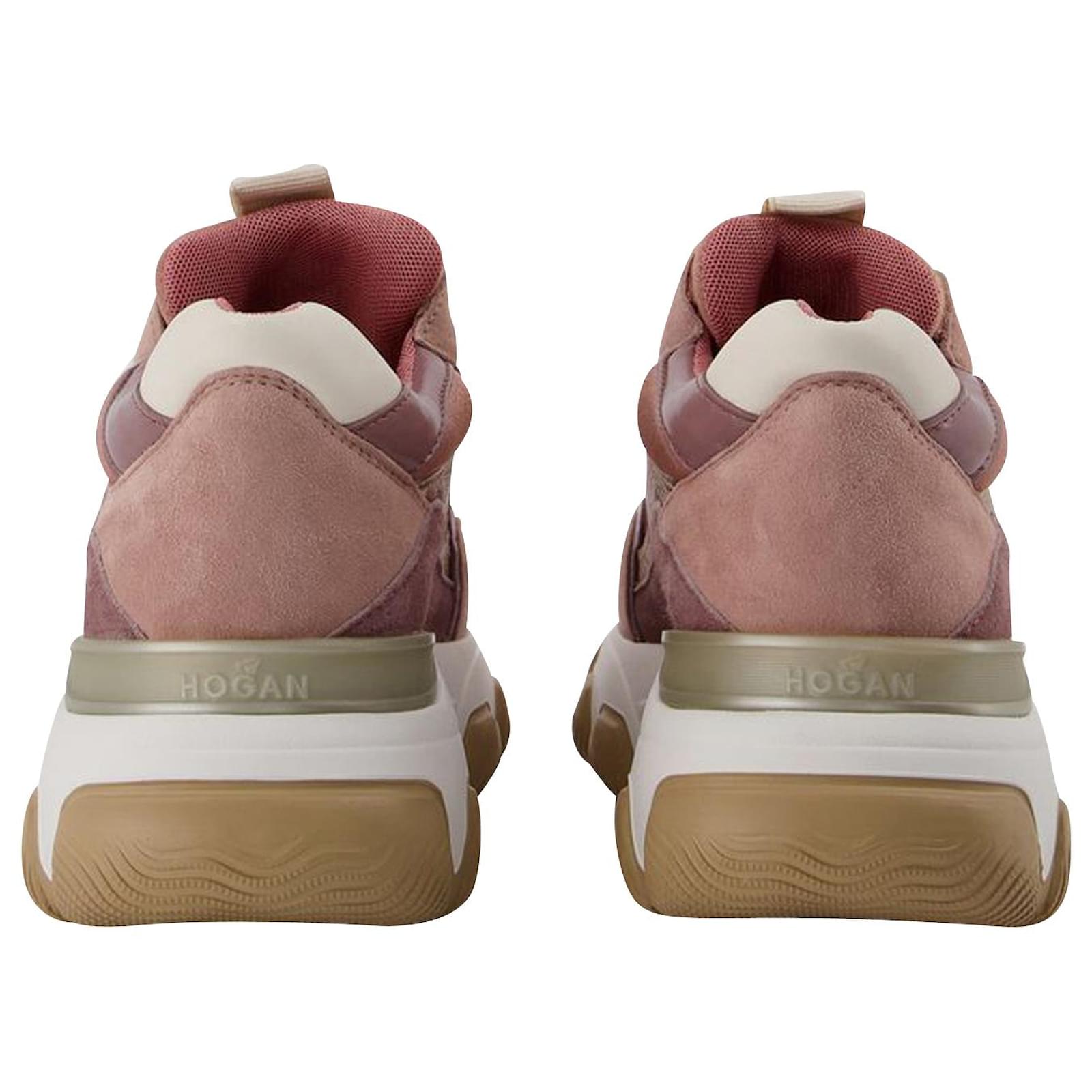 Hogan Hyperactive Allacciato Sneakers in Pink Leather ref.658809 - Joli ...