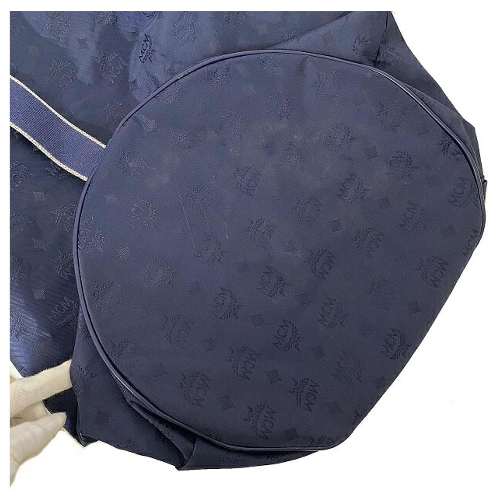 MCM Visetos Navy blue Cloth ref.659888 - Joli Closet