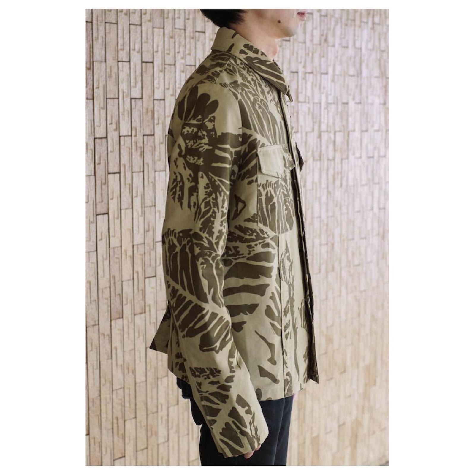 *Gucci jacket men's lining GG pattern military blouson camouflage ...