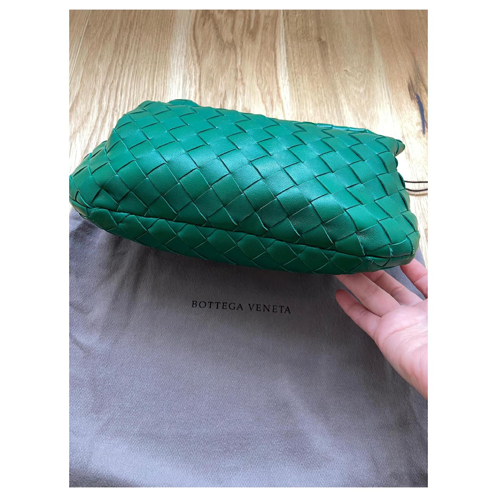 Bottega Veneta mini jodie Green Leather ref.660481 - Joli Closet