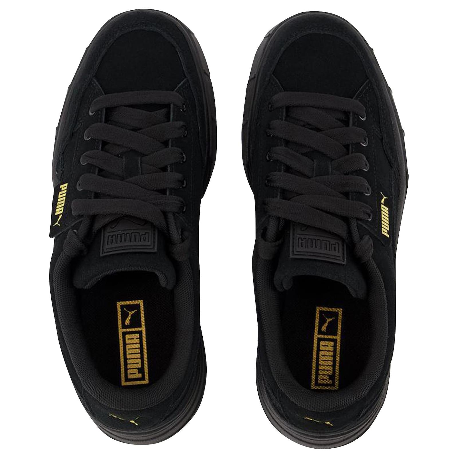 Puma Mayze Stack Suede Wns in Black Leather ref.660762 - Joli Closet