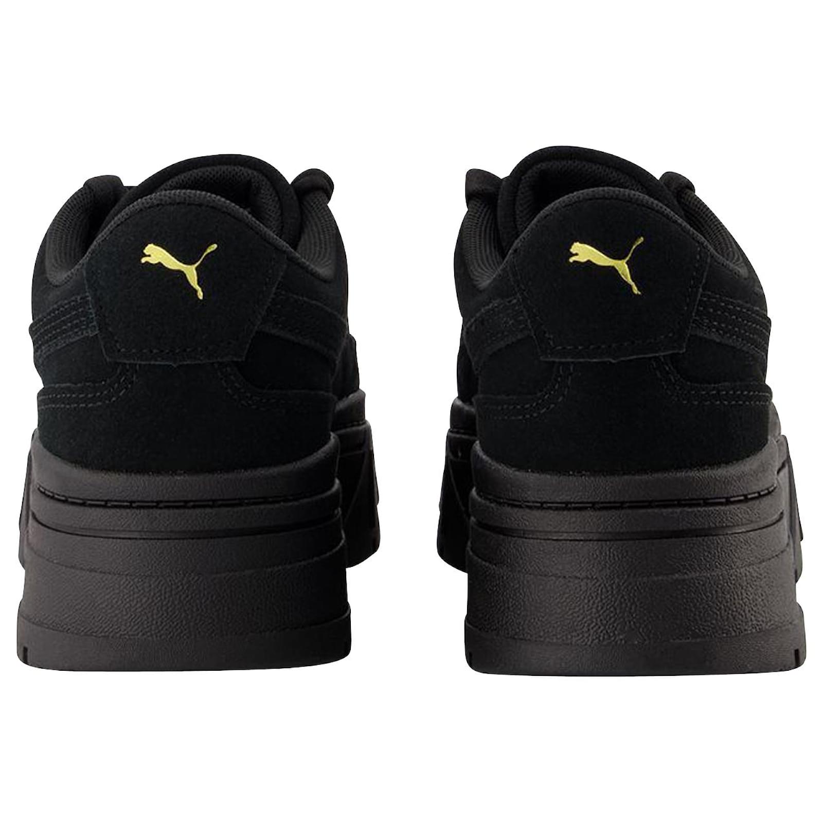 Puma Mayze Stack Suede Wns in Black Leather ref.660767 - Joli Closet