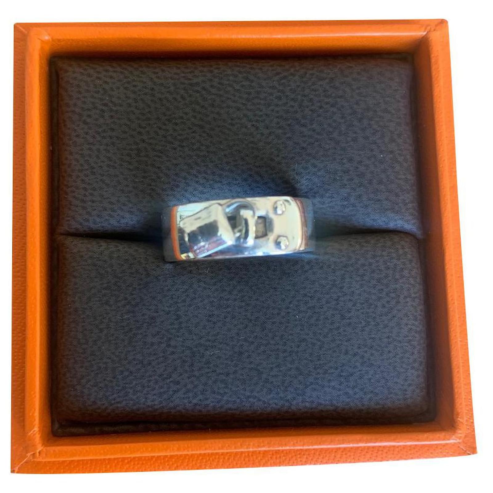 Hermès Kelly Ring Silvery Silver ref.662644 - Joli Closet