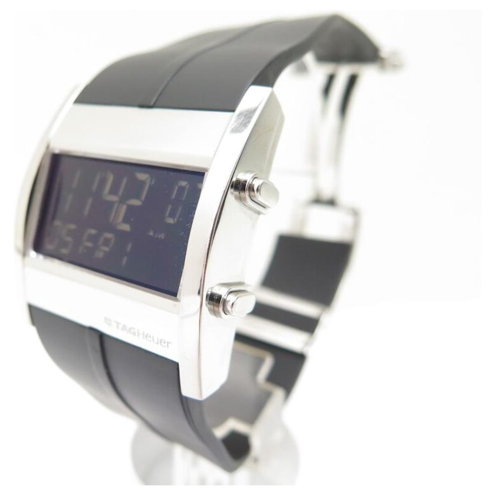 NEW TAG HEUER CS WATCH111F.FC6200 STEEL DIGITAL MICROTIMER 42mm quartz ...