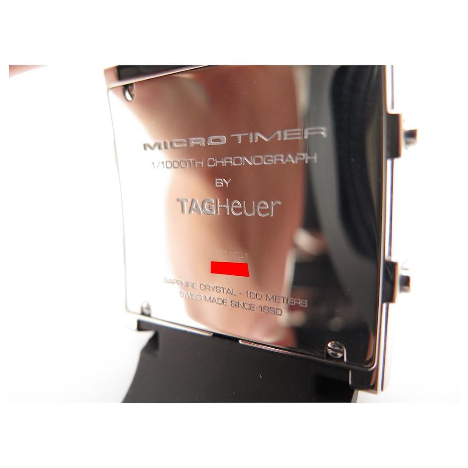 NEW TAG HEUER CS WATCH111F.FC6200 STEEL DIGITAL MICROTIMER 42mm quartz ...