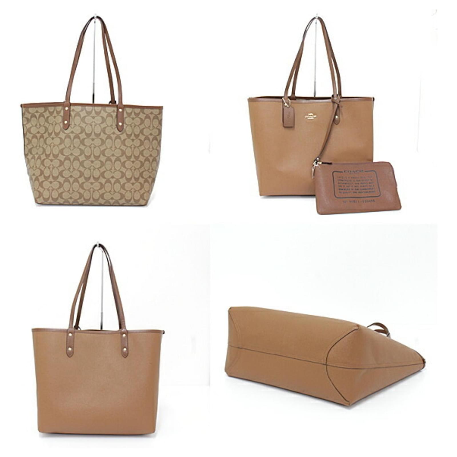 Coach Signature Brown Cloth ref.664168 - Joli Closet