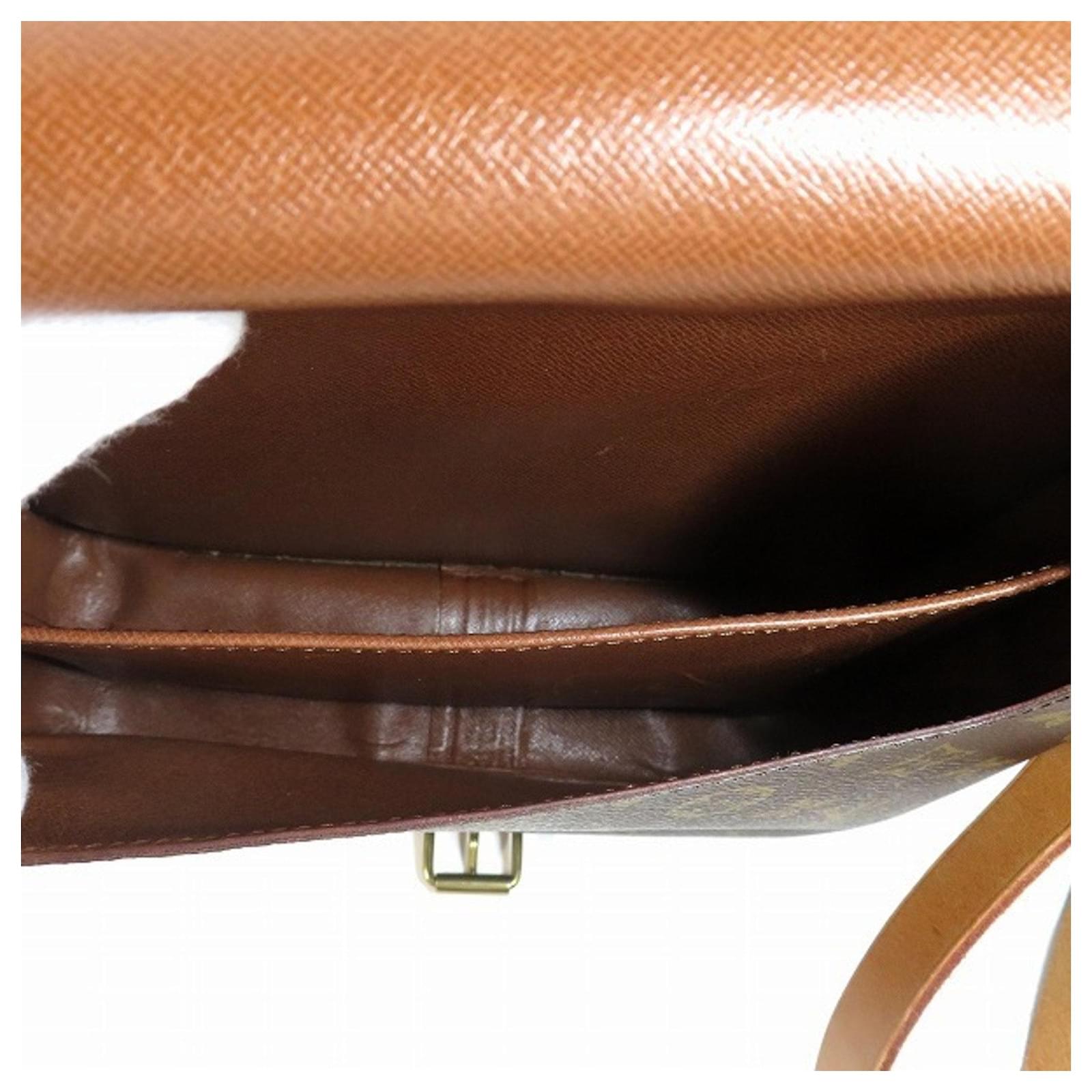 Cartouchiere Louis Vuitton Cartouchière Brown Cloth ref.666099 - Joli ...