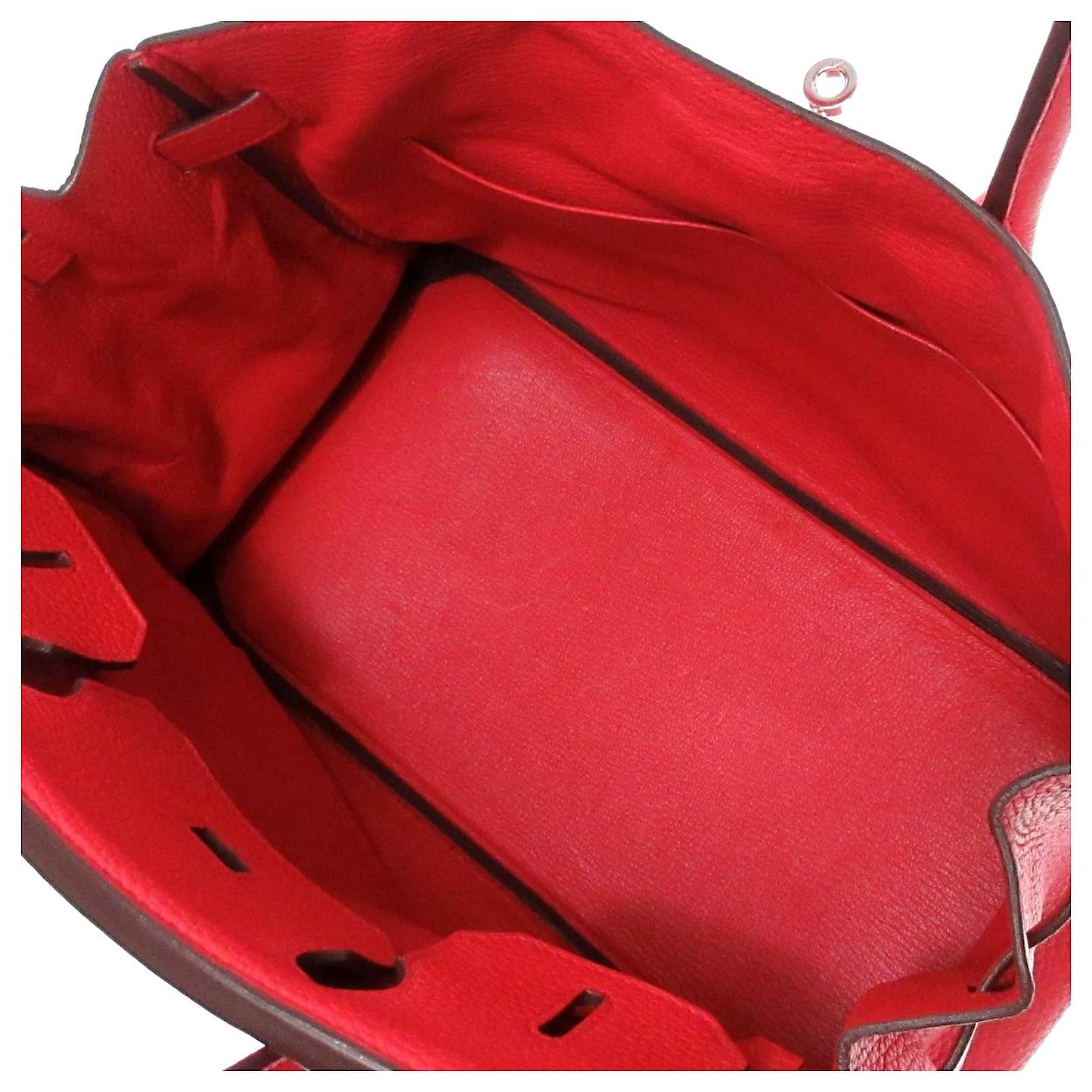 Hermès Birkin 30 Red Leather ref.666493 - Joli Closet
