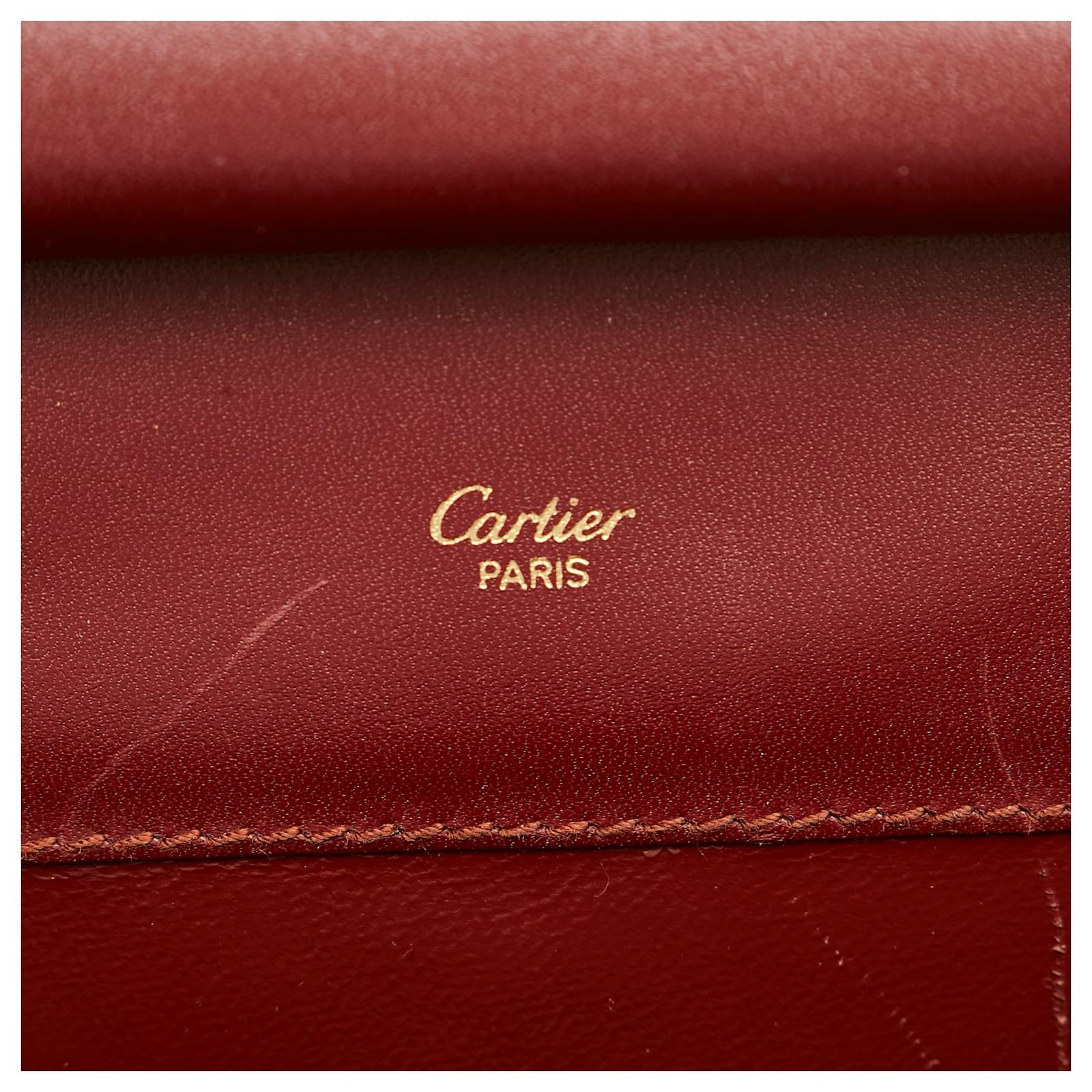 Cartier Red Must De Cartier Leather Crossbody Bag Pony-style calfskin ...