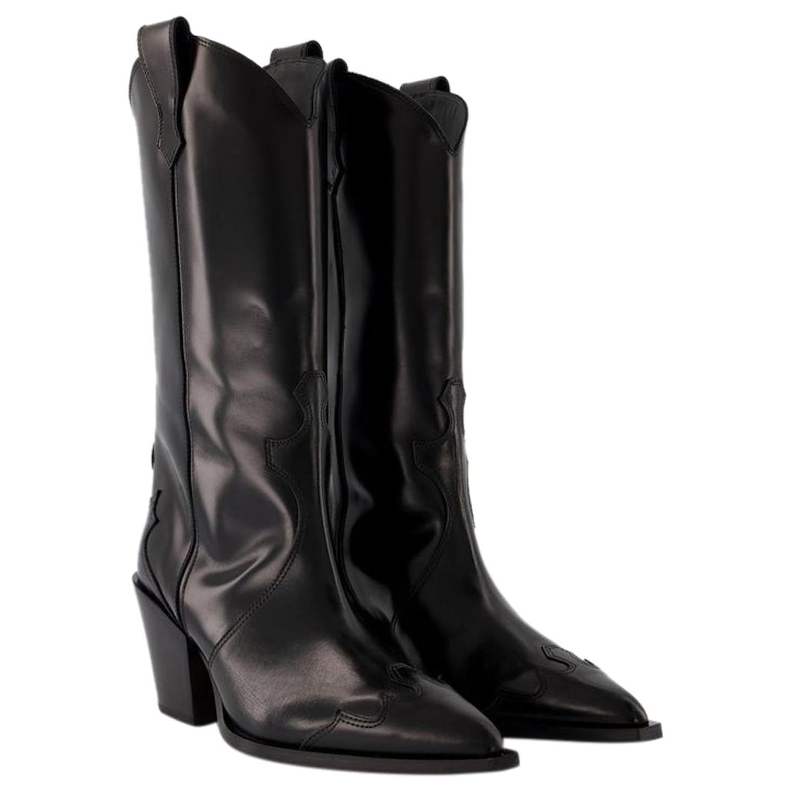 Aeyde Ariel Boots in Black Leather ref.667938 - Joli Closet