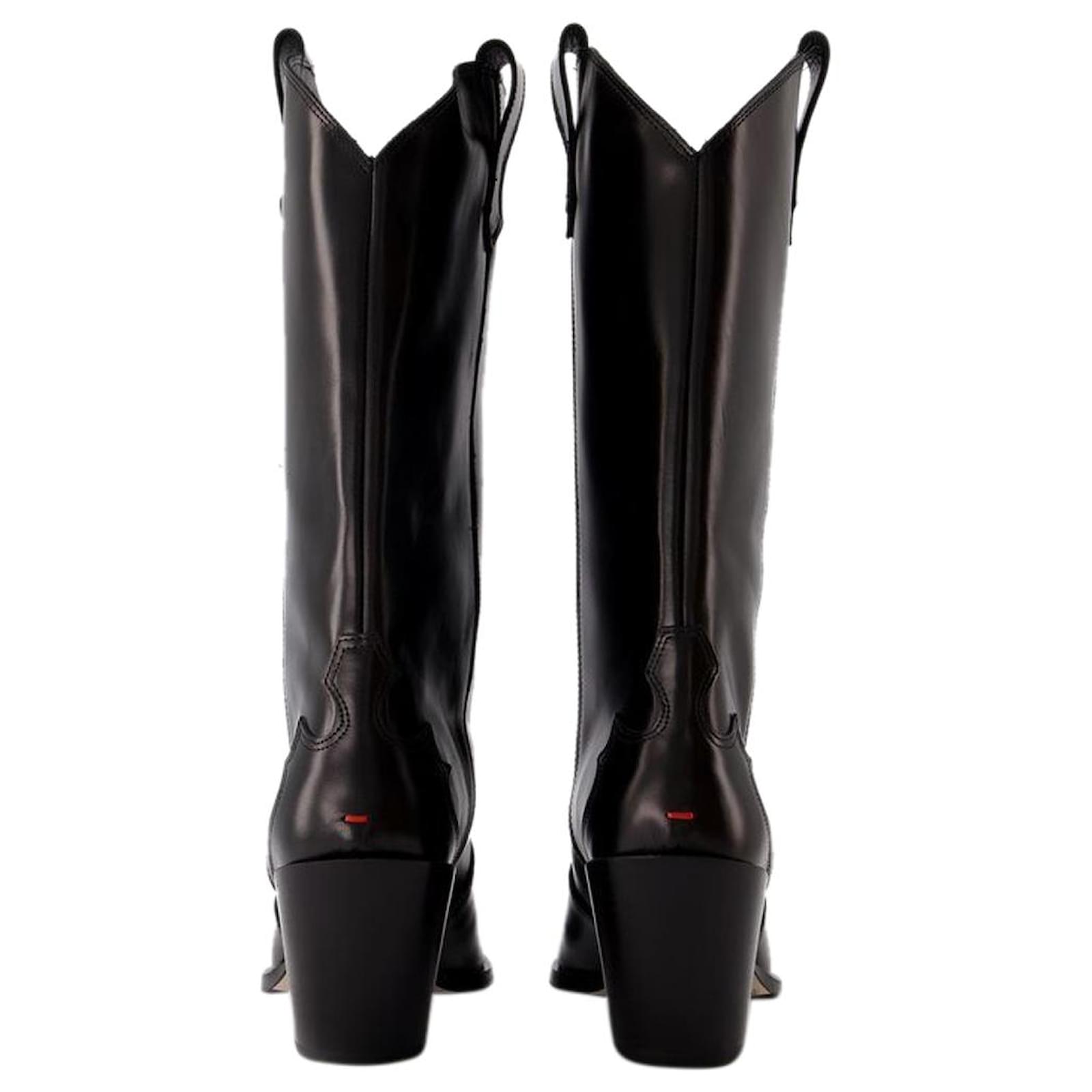 Aeyde Ariel Boots in Black Leather ref.667938 - Joli Closet