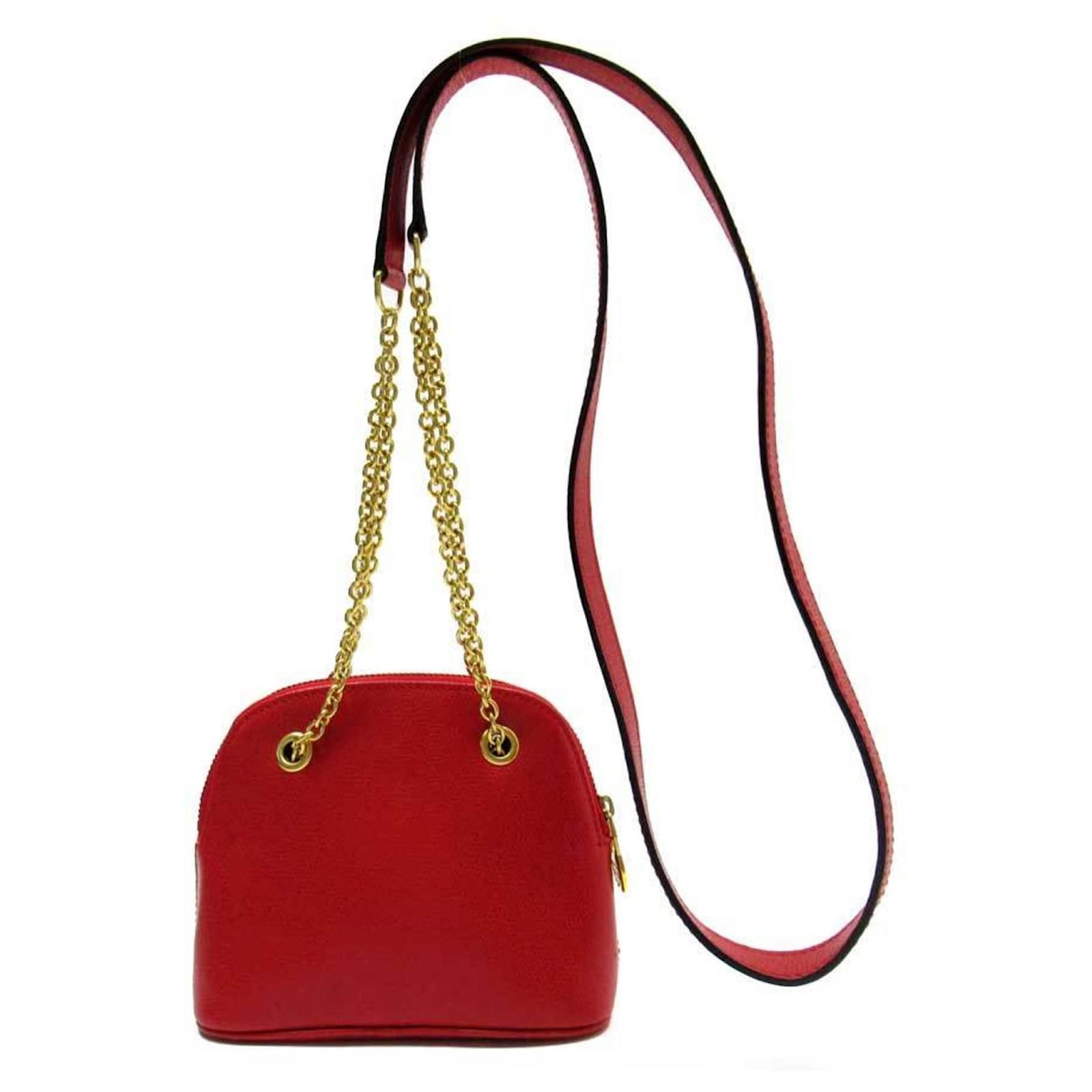 Céline Red Leather ref.669067 - Joli Closet