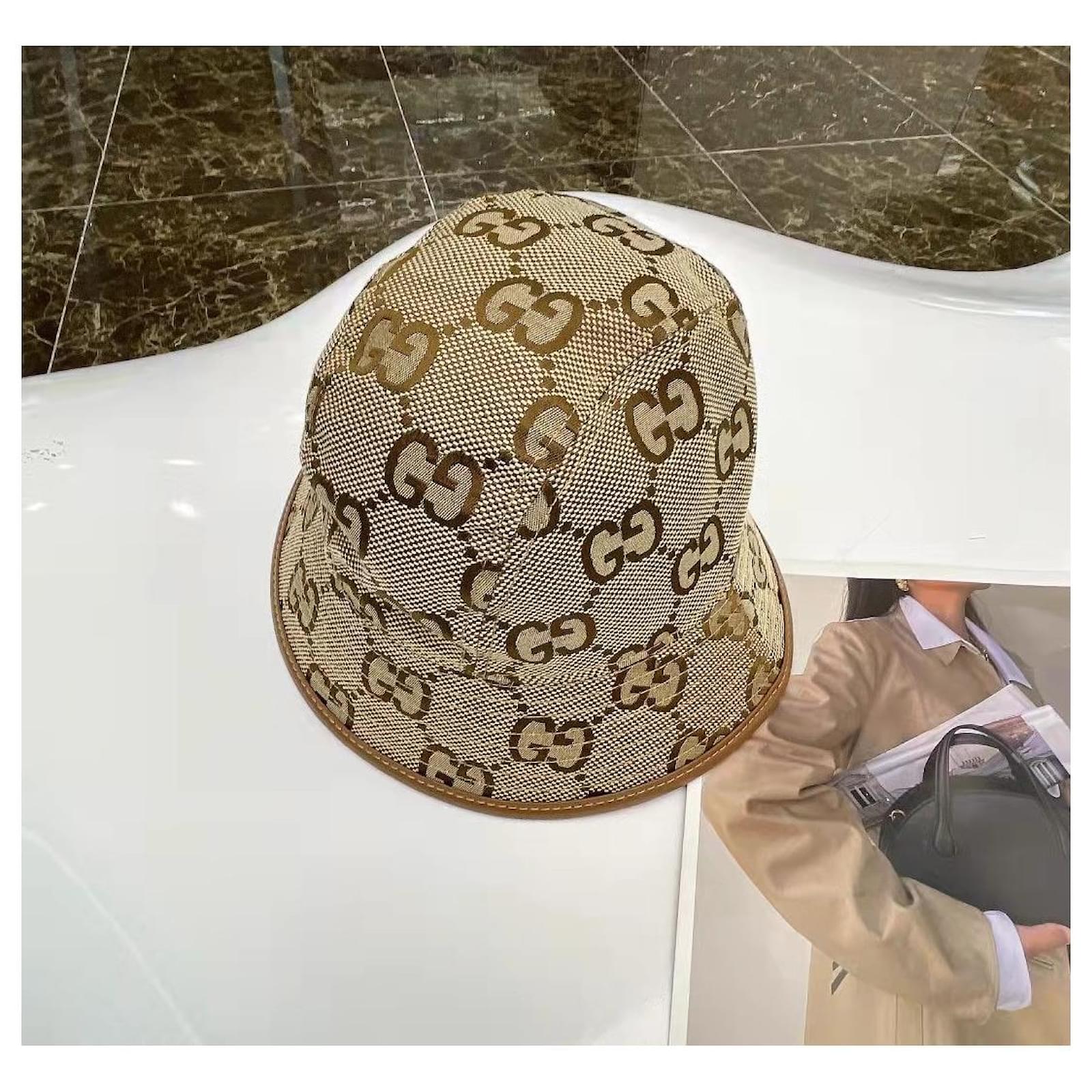 Gucci GG hat Brown Cotton Wool ref.669372 - Joli Closet