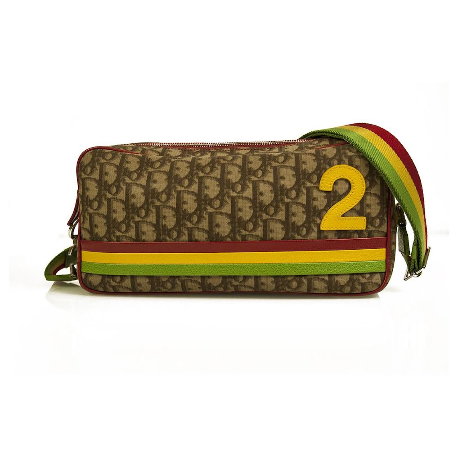 Christian Dior Dior Multicolor Oblique Coated Canvas and Leather ...