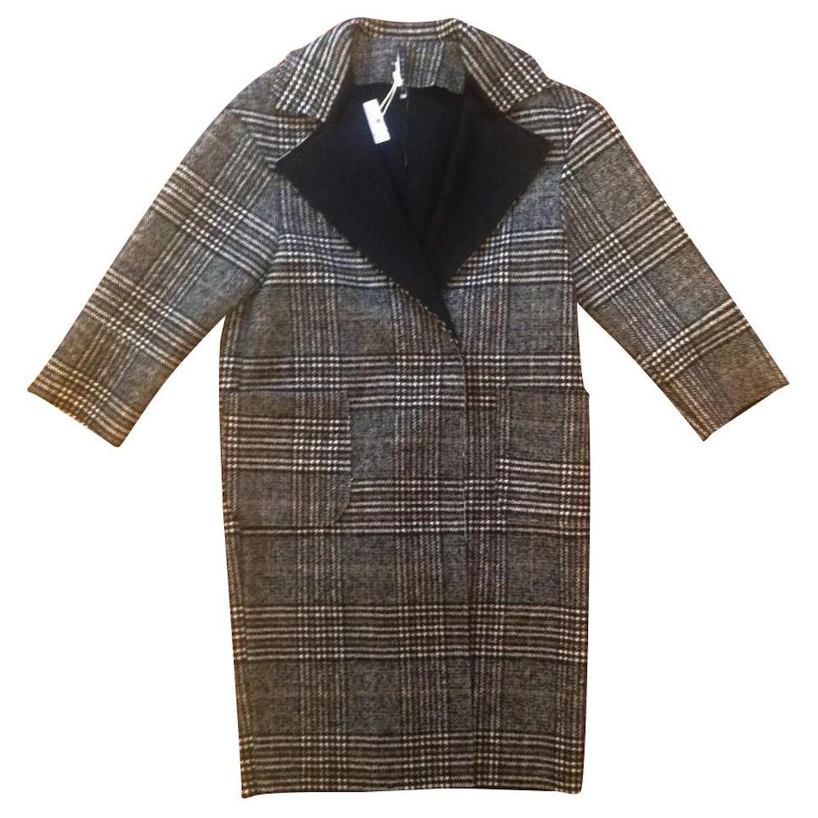 Impérial Manteaux, Vêtements d'extérieur Viscose Polyamide Lyocell Noir ...