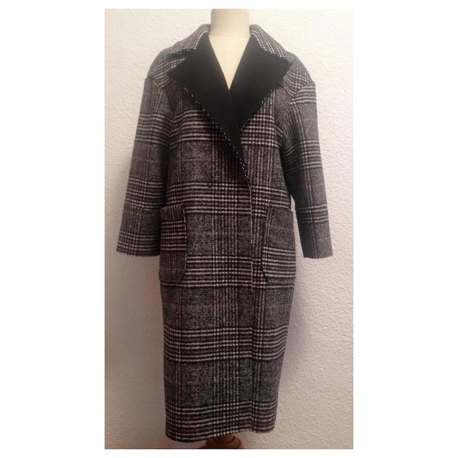 Impérial Manteaux, Vêtements d'extérieur Viscose Polyamide Lyocell Noir ...