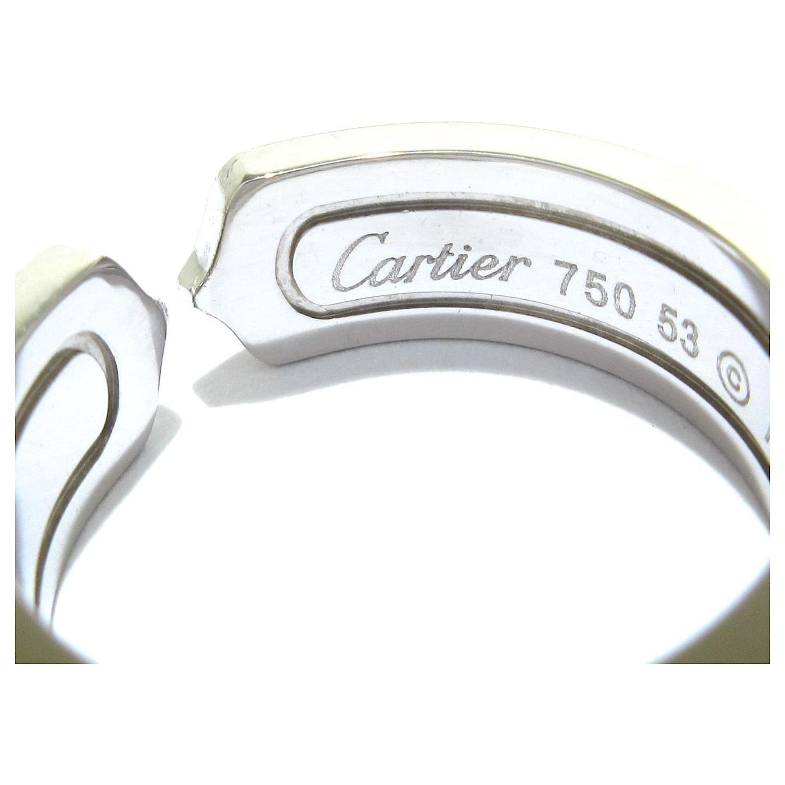Cartier C2 Silvery White gold ref.674569 - Joli Closet