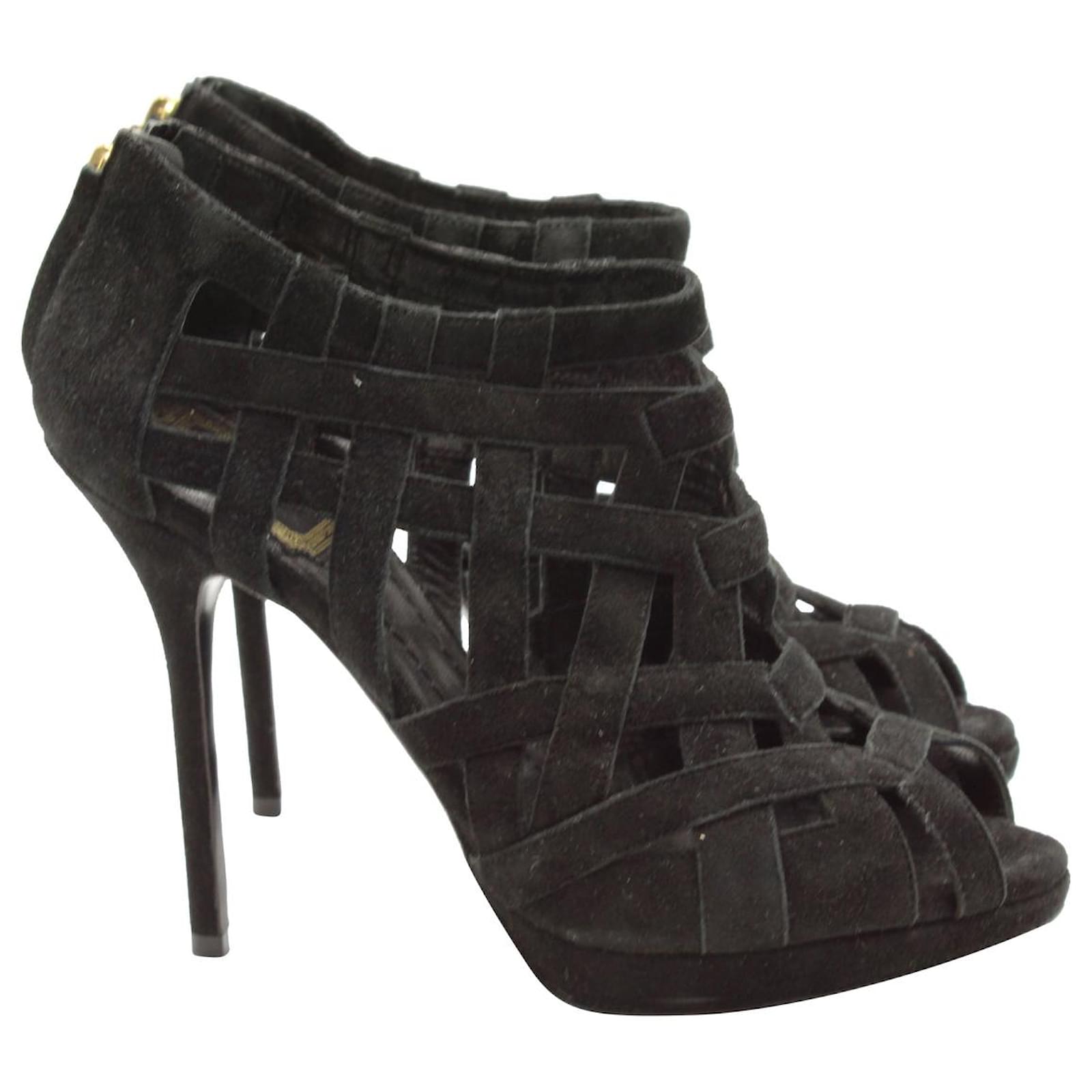 Dior Cage High Heels in Black Suede Nubuck ref.677361 - Joli Closet