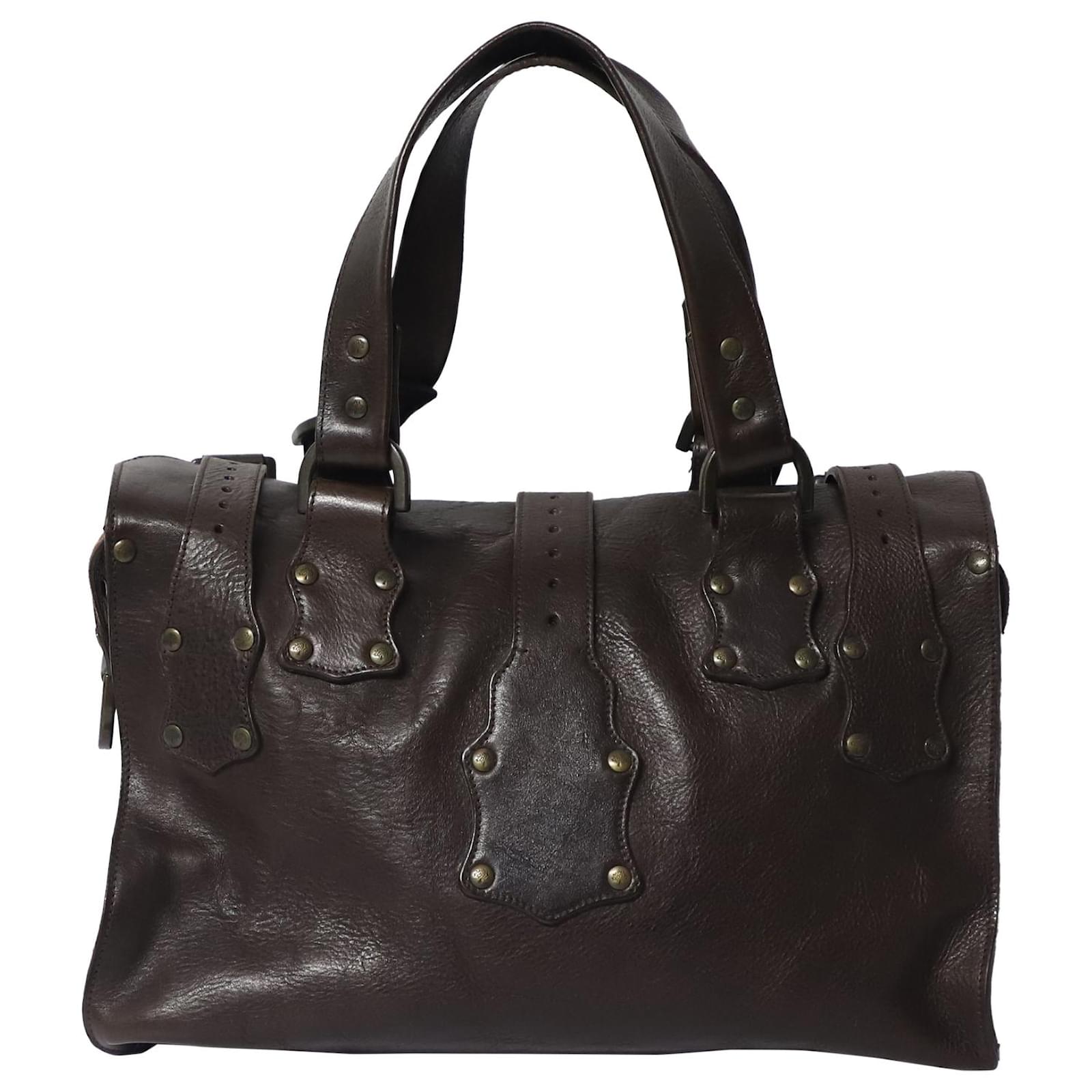 Mulberry Roxanne Handbag in Dark Brown Leather ref.677447 - Joli Closet