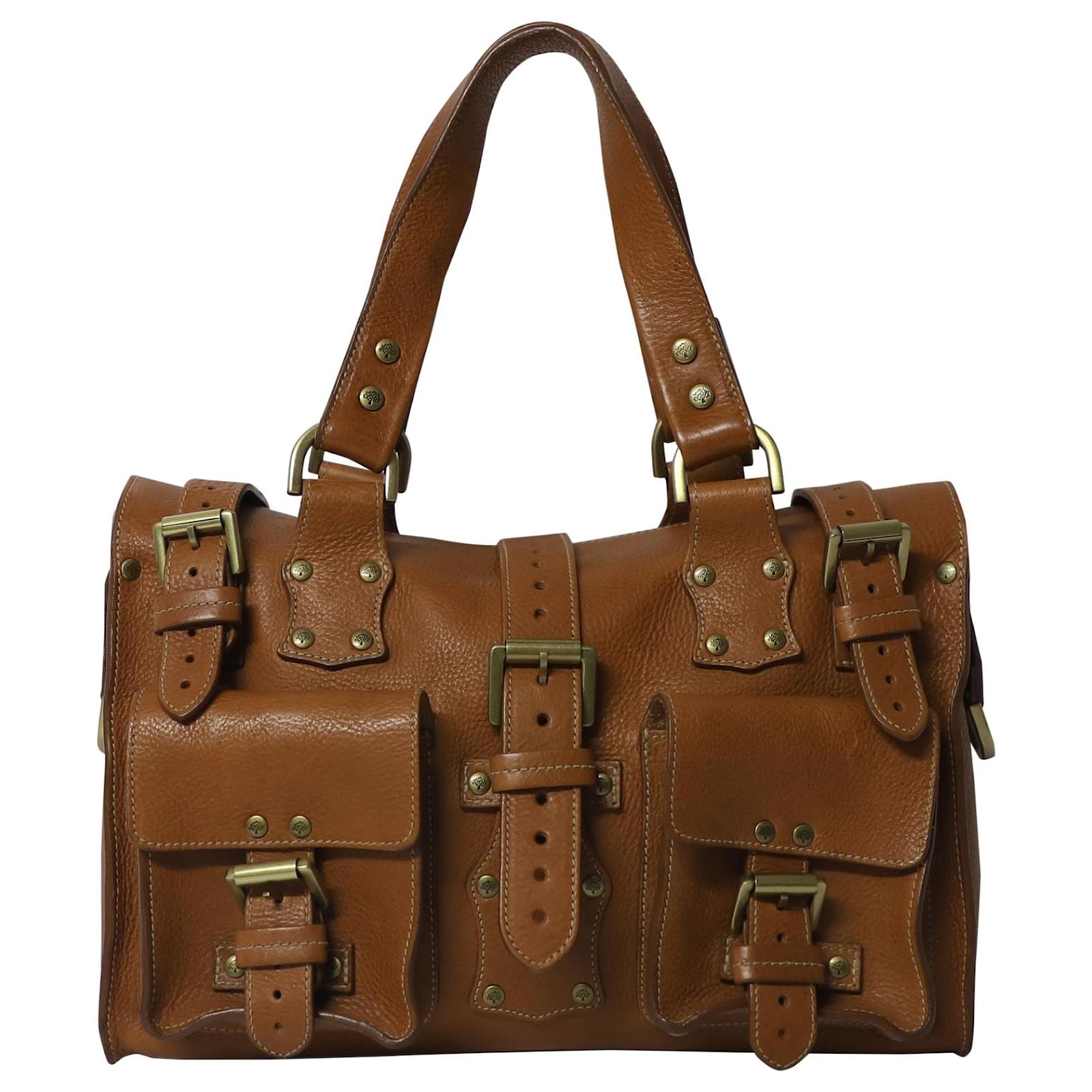 Mulberry Roxanne Handbag in Oak Brown Leather ref.677562 - Joli Closet