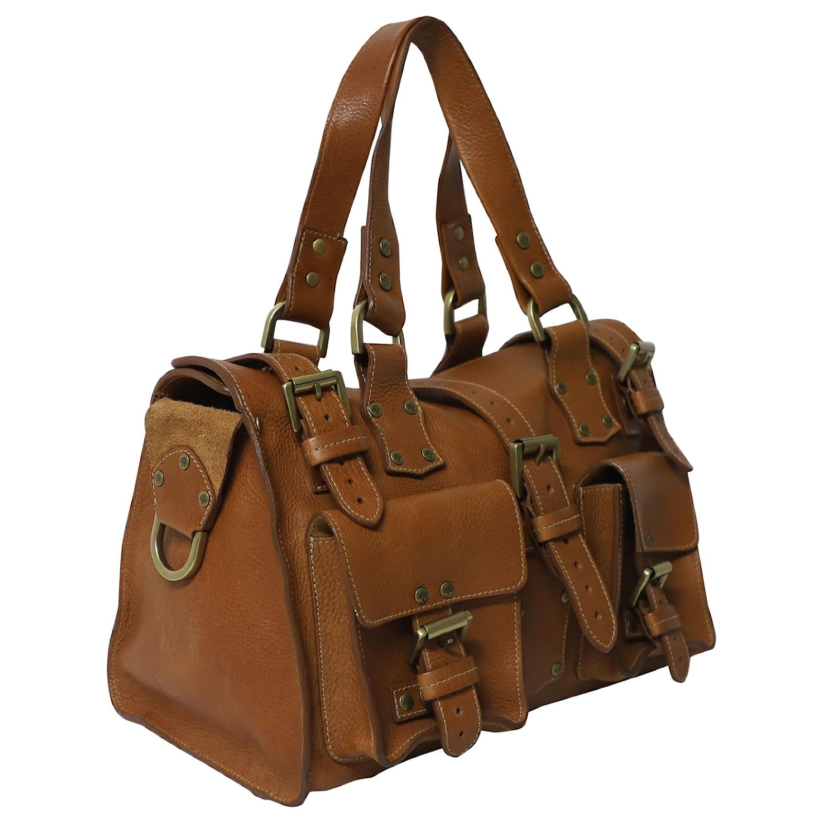 Mulberry Roxanne Handbag in Oak Brown Leather ref.677562 - Joli Closet