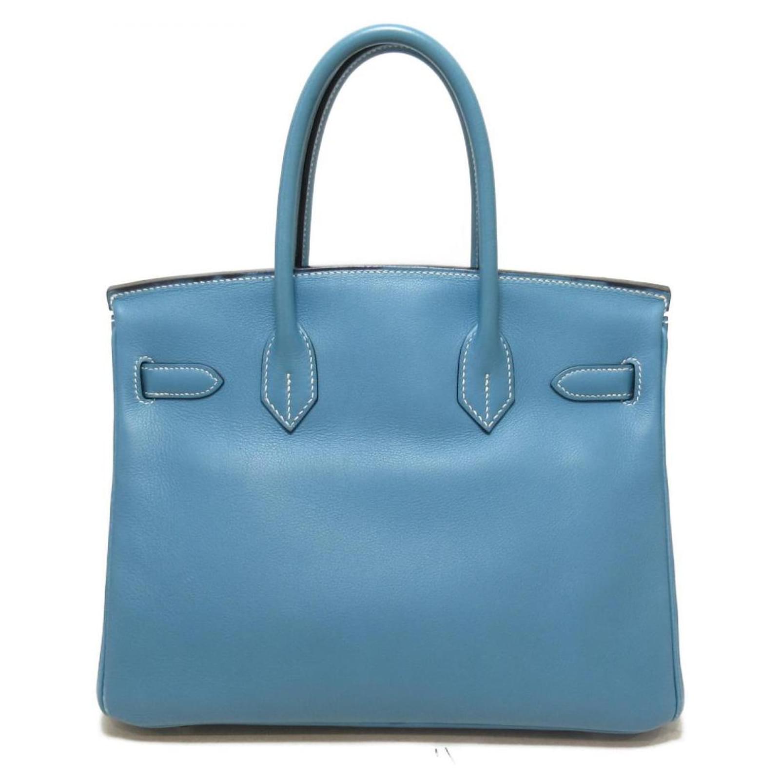 Hermès HERMES BIRKIN Light blue Leather ref.678034 - Joli Closet