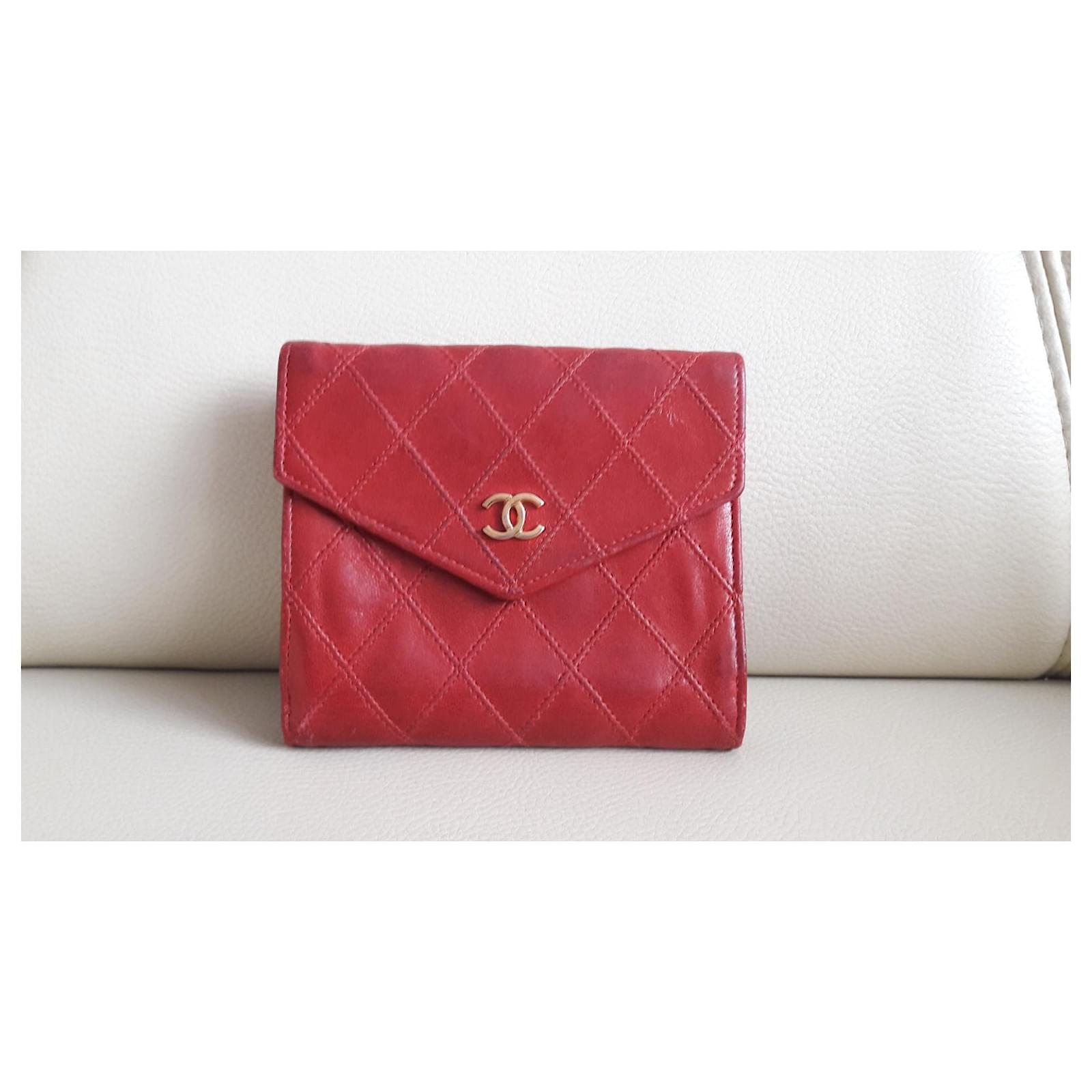 Chanel Wallets Red Leather ref.677833 - Joli Closet
