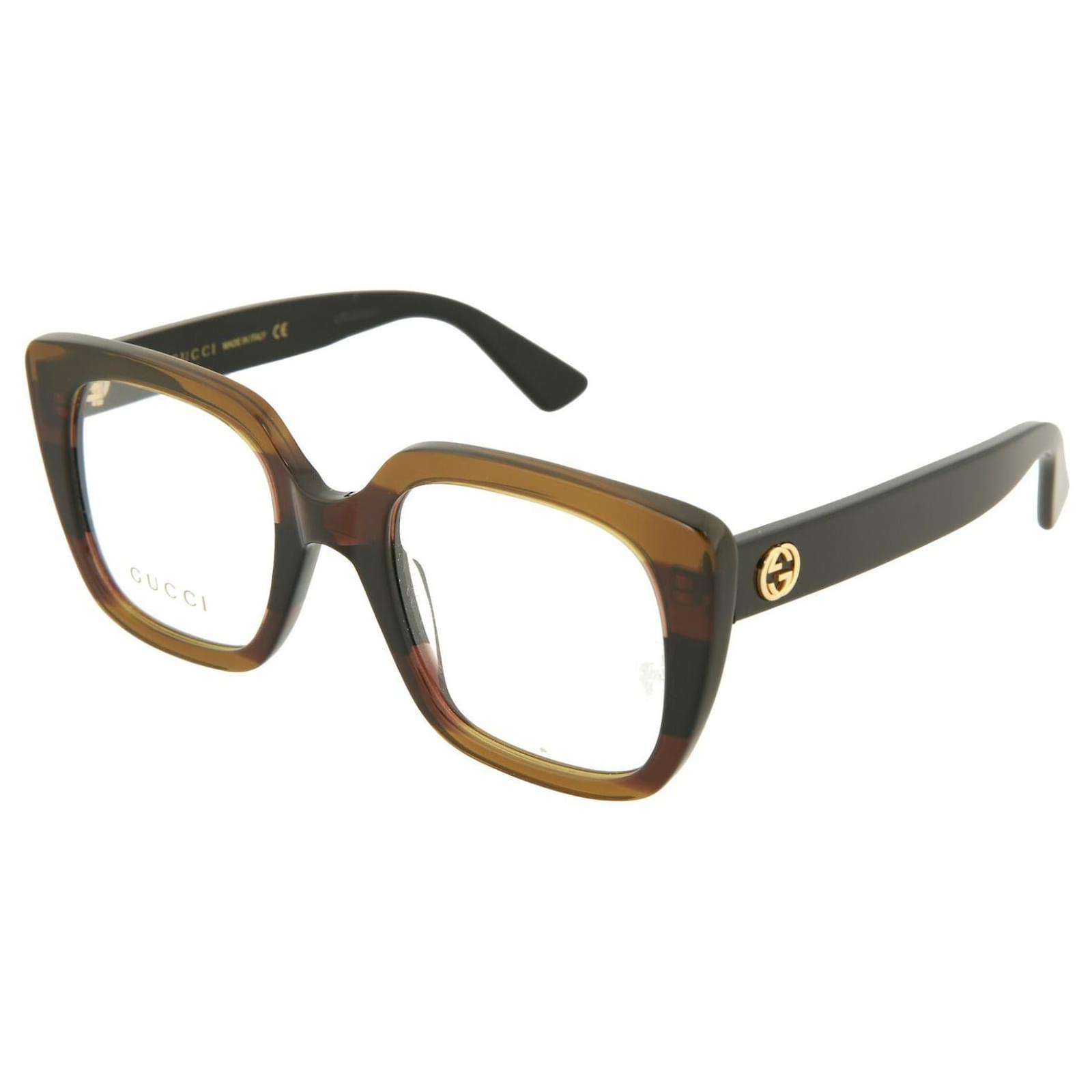 Montures optiques à monture carrée Gucci Multicolore ref.678956 - Joli ...
