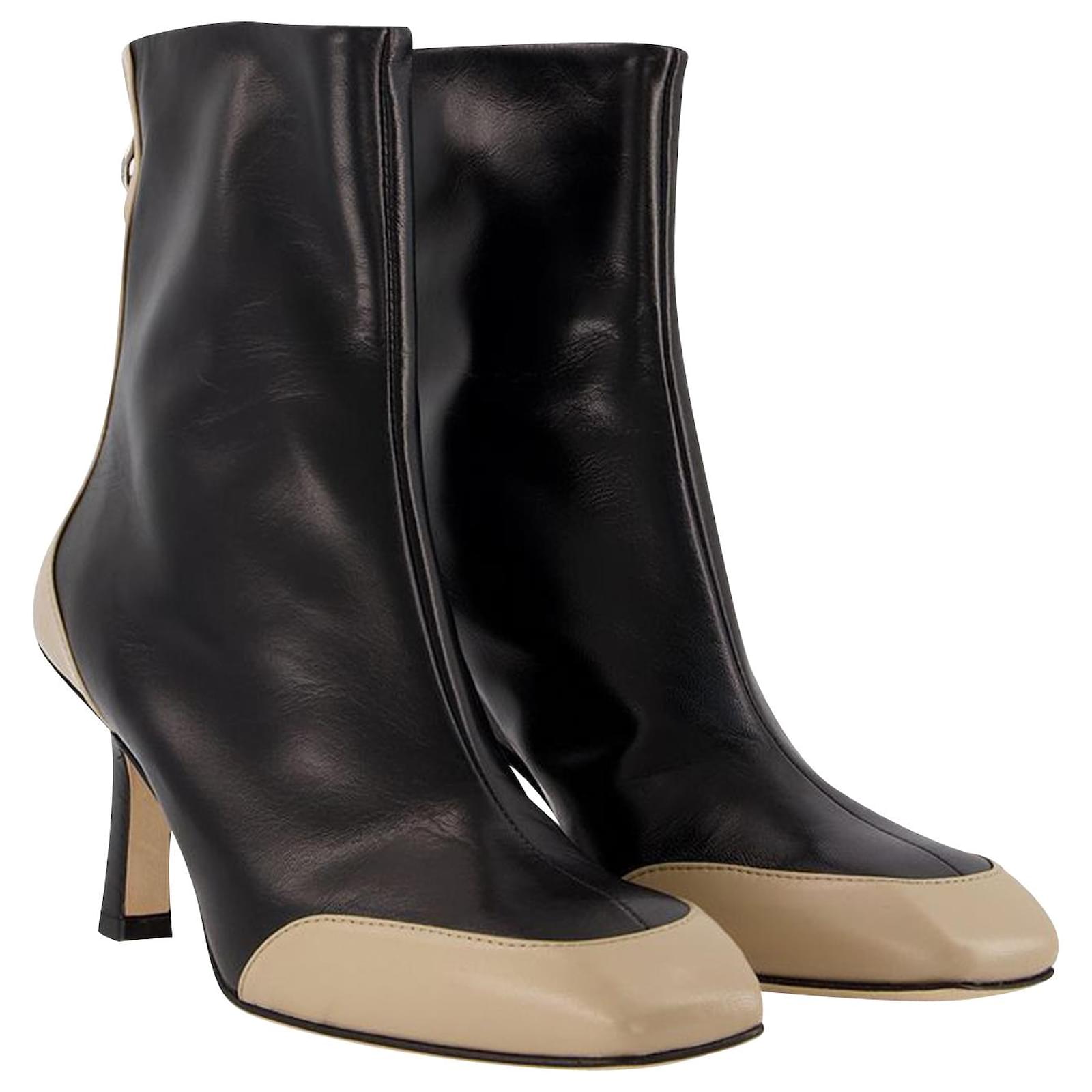 Aeyde Lily Boots in Black/Beige Leather Multiple colors ref.679111 ...