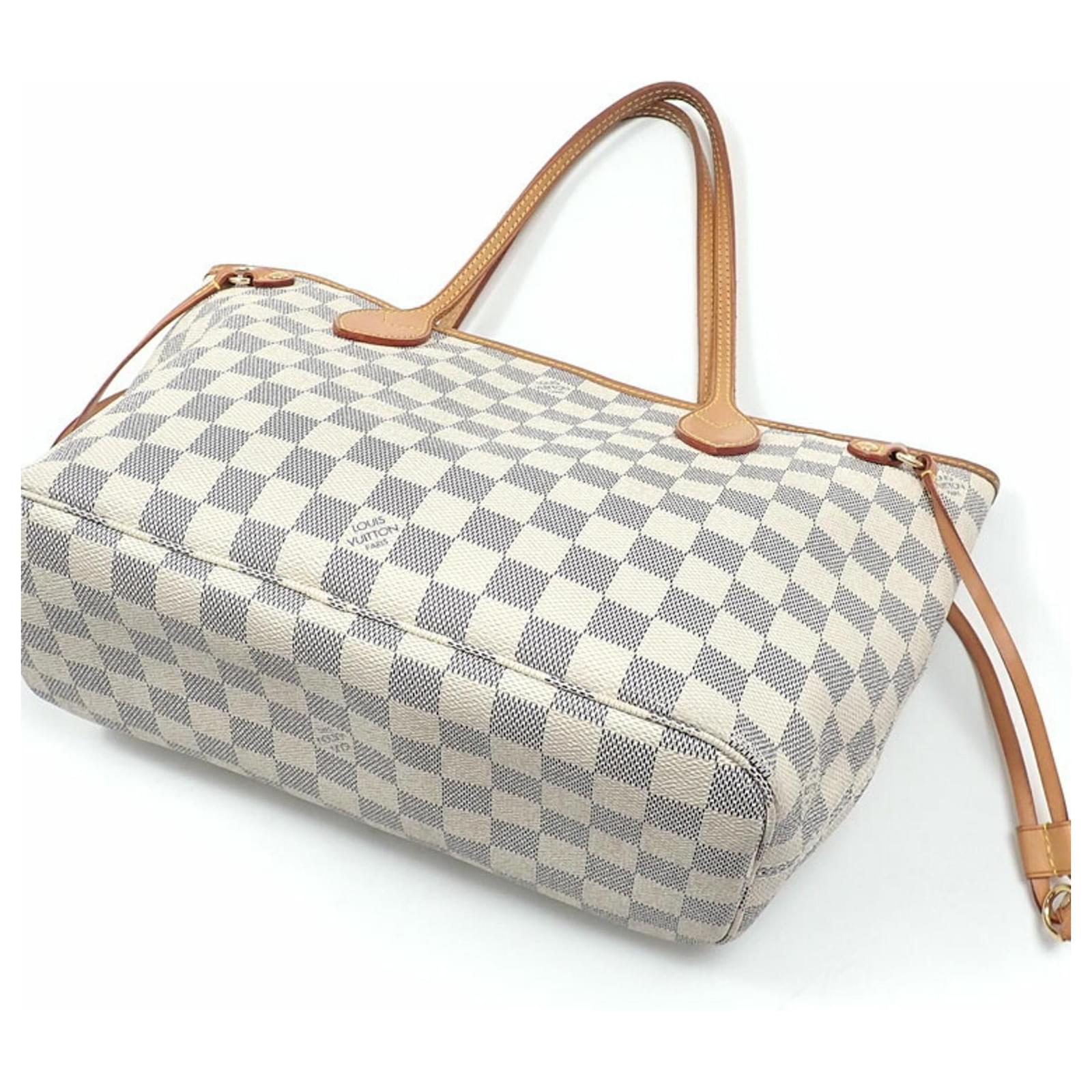 Louis Vuitton Neverfull White Cloth ref.681045 - Joli Closet