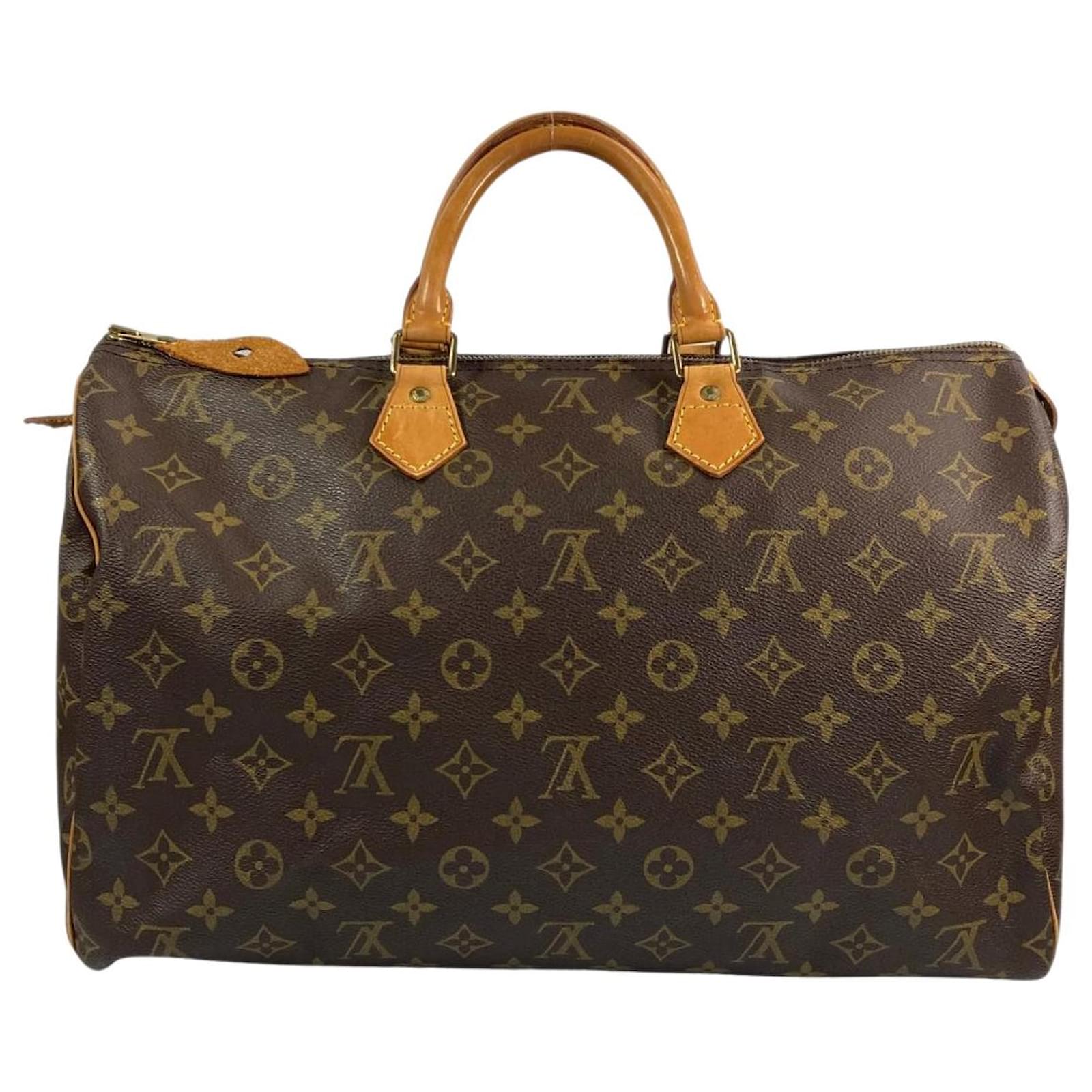 Louis Vuitton Speedy 40 Brown Cloth ref.682100 - Joli Closet