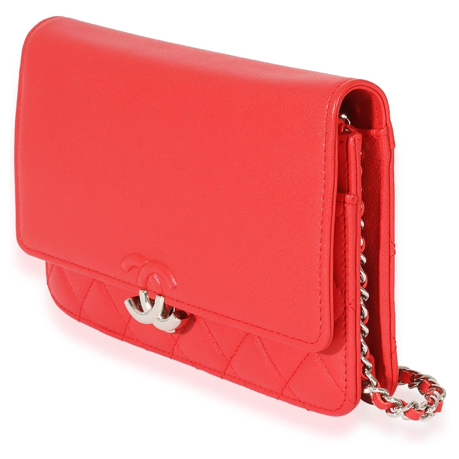 Chanel Cc Box Woc Red Leather ref.683324 - Joli Closet