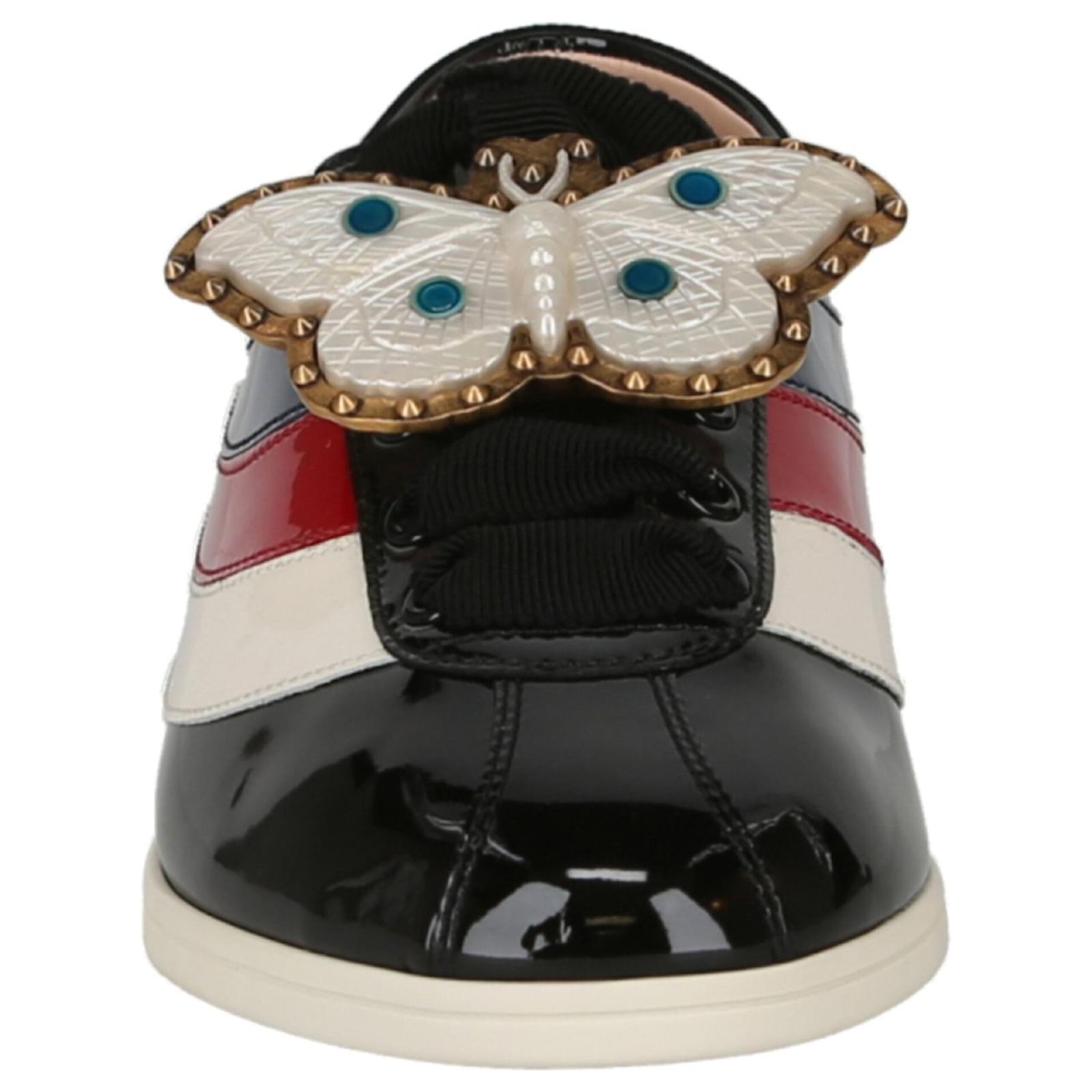 Gucci Falacer Patent Leather Sneakers Black ref.684248 - Joli Closet
