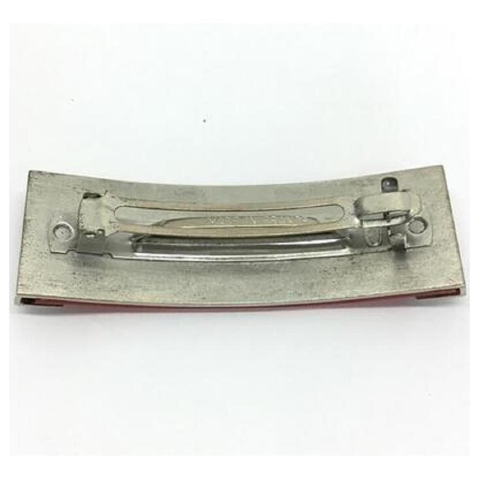 chanel hair barrette Orange Rubber ref.689244 - Joli Closet