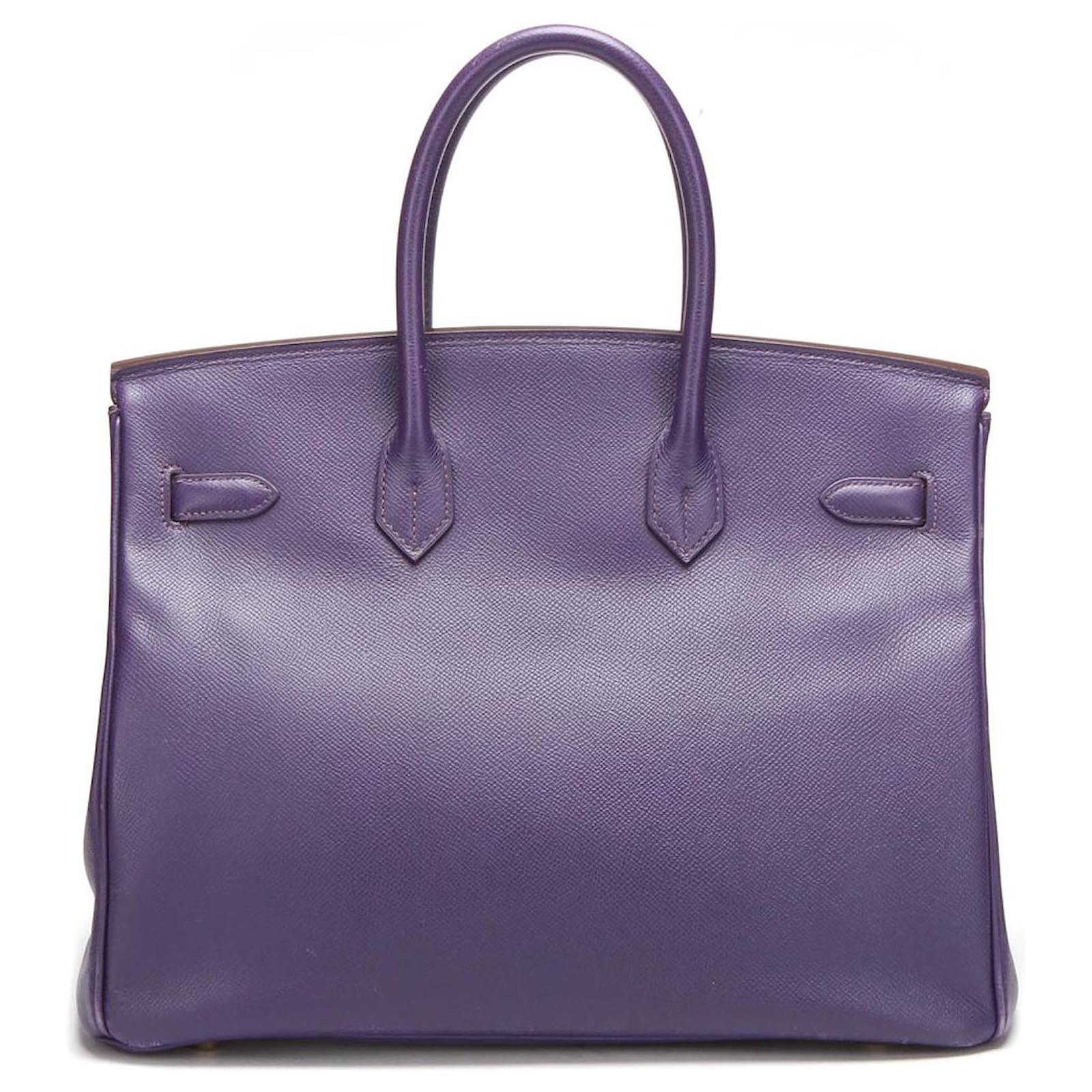 Hermès Birkin 35 Purple Leather ref.691493 - Joli Closet