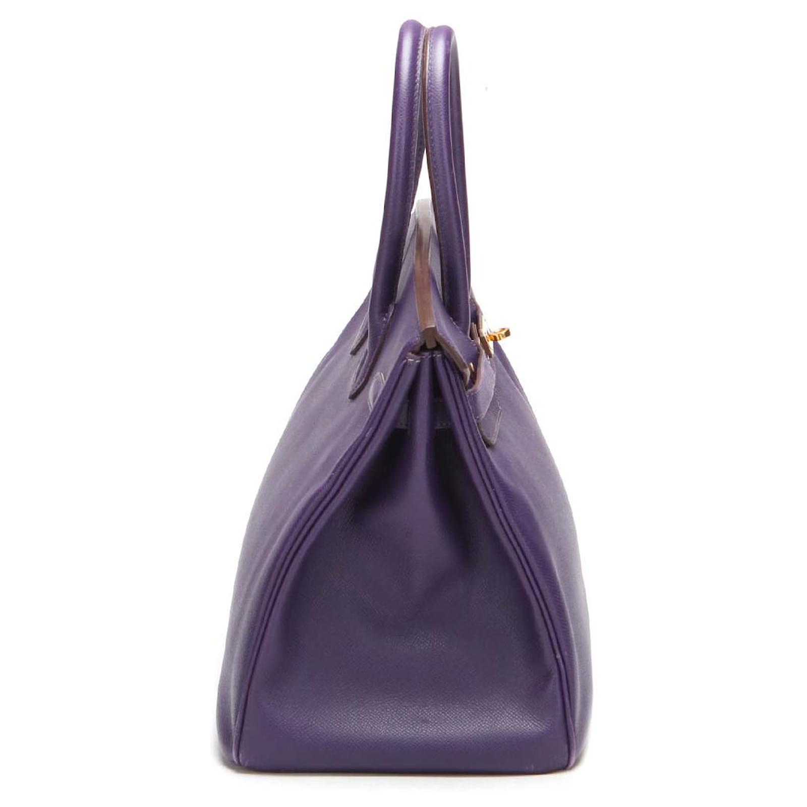 Hermès Birkin 35 Purple Leather ref.691493 - Joli Closet
