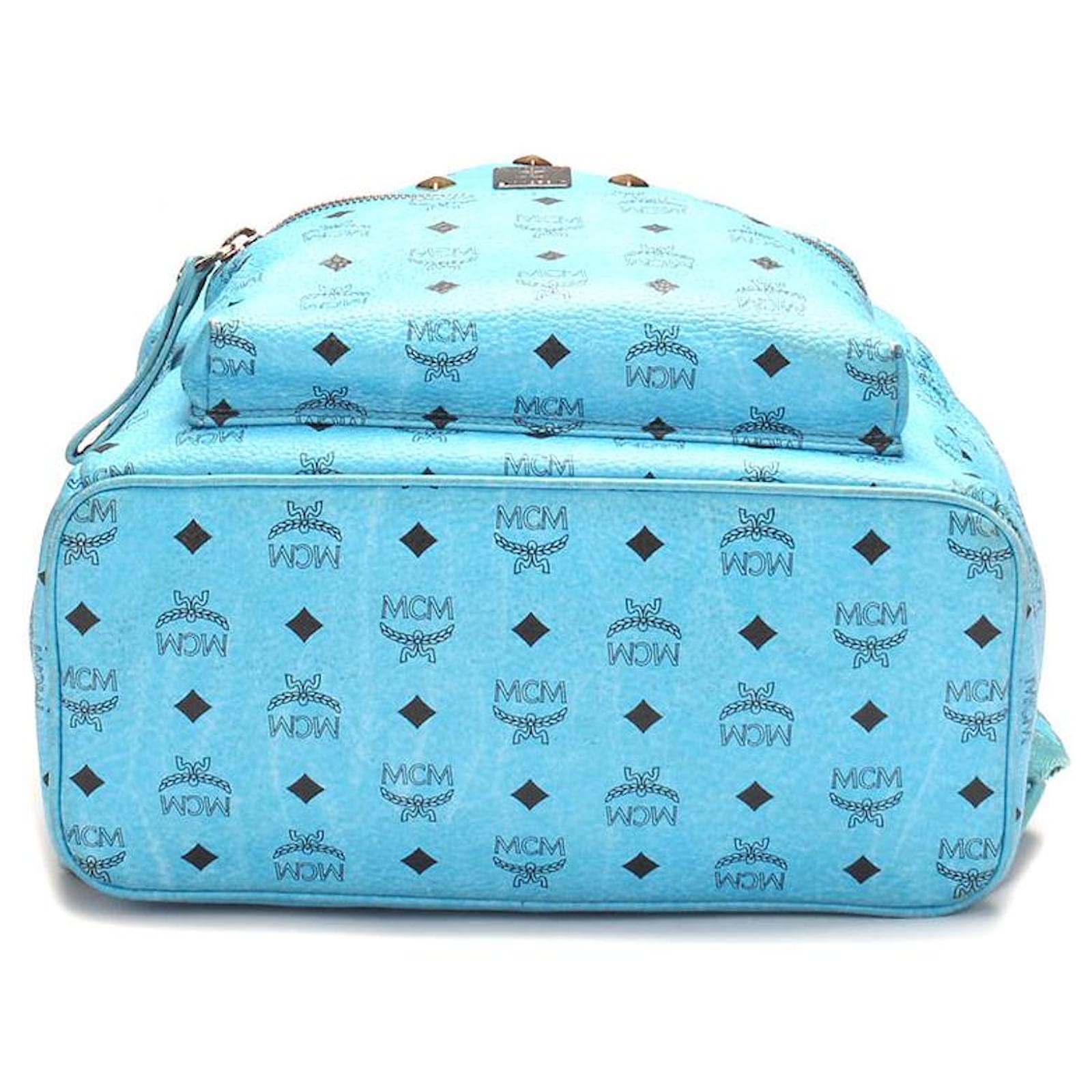 MCM Stark Visetos Blue Cloth ref.691996 - Joli Closet