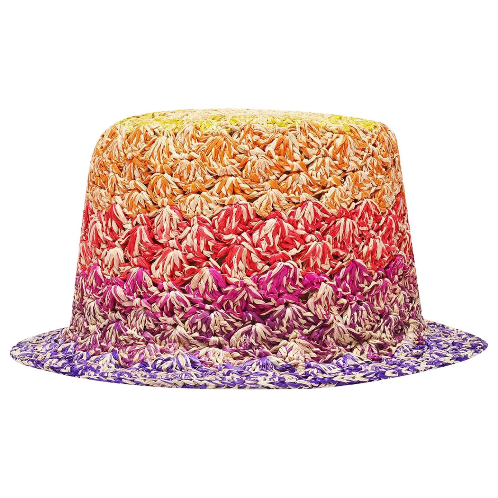 Isabel Marant Positano Hat in Multi Raffia Multiple colors ref.694820 ...