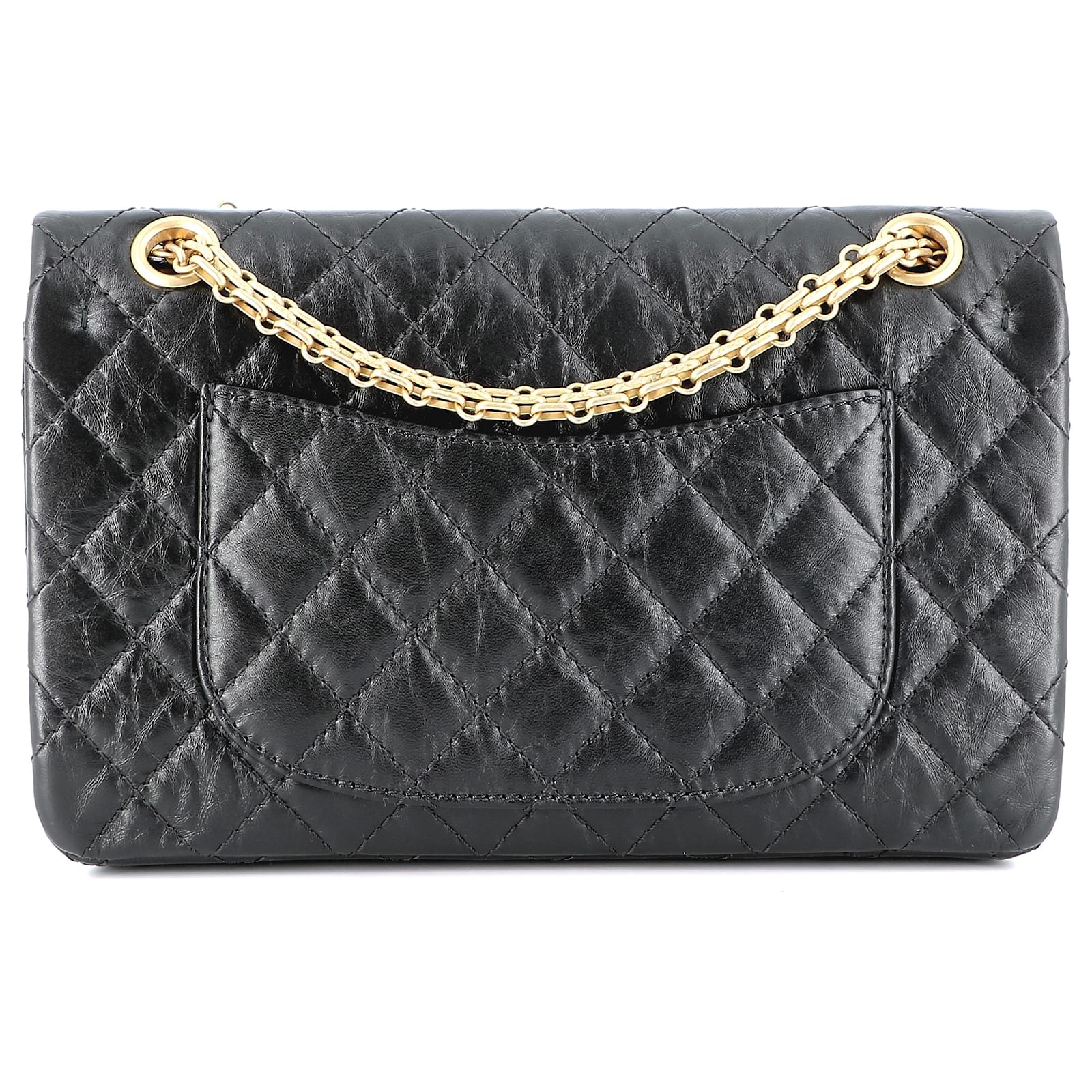 Chanel 2.55 Black Leather ref.695260 - Joli Closet