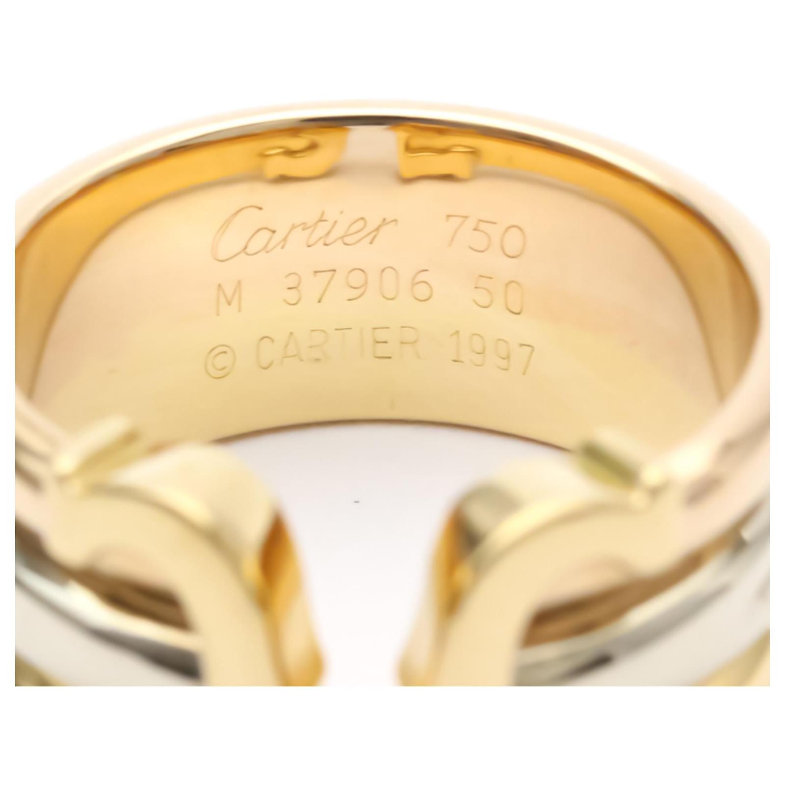 cartier 2C C2 Or jaune Doré ref.695773 - Joli Closet